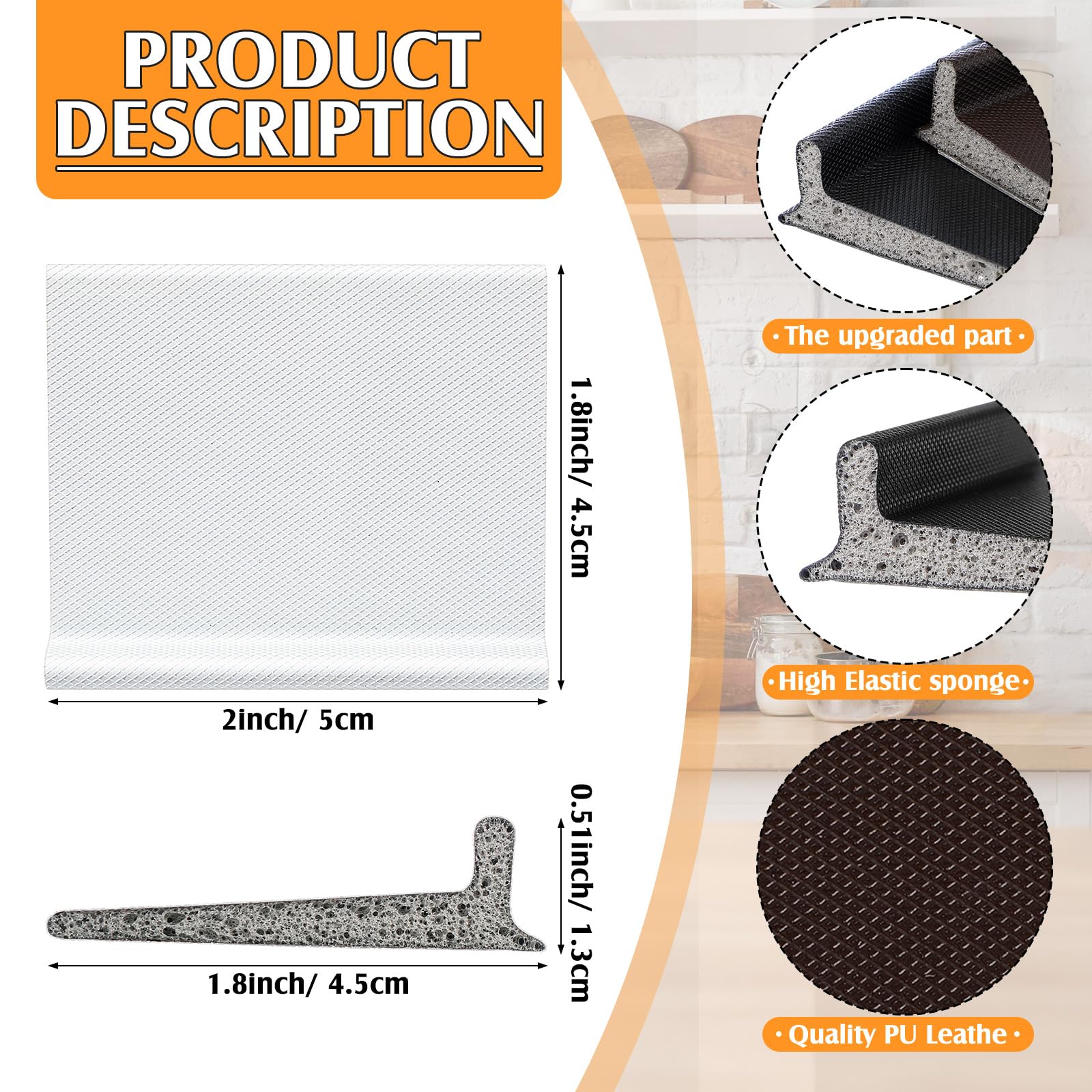 Snapklik.com : Jetec 6 Peices Self-Adhesive Door Corner Seals, Gap ...