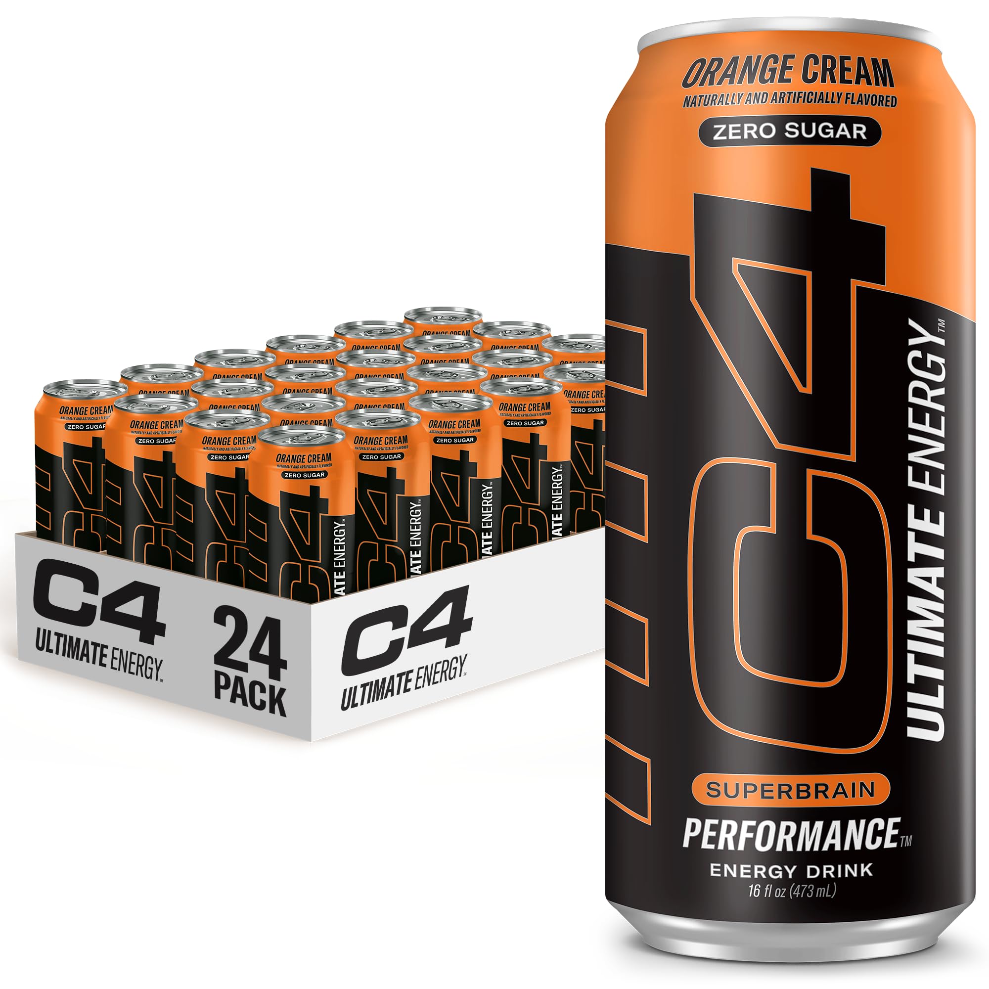 Snapklik.com : C4 Ultimate Sugar Free Energy Drink Orange Cream 16oz ...