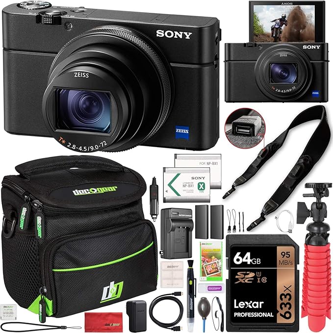 Amazon.com : Sony Cyber-Shot RX100 VII RX100M7 4K UHD Camera DSC ...