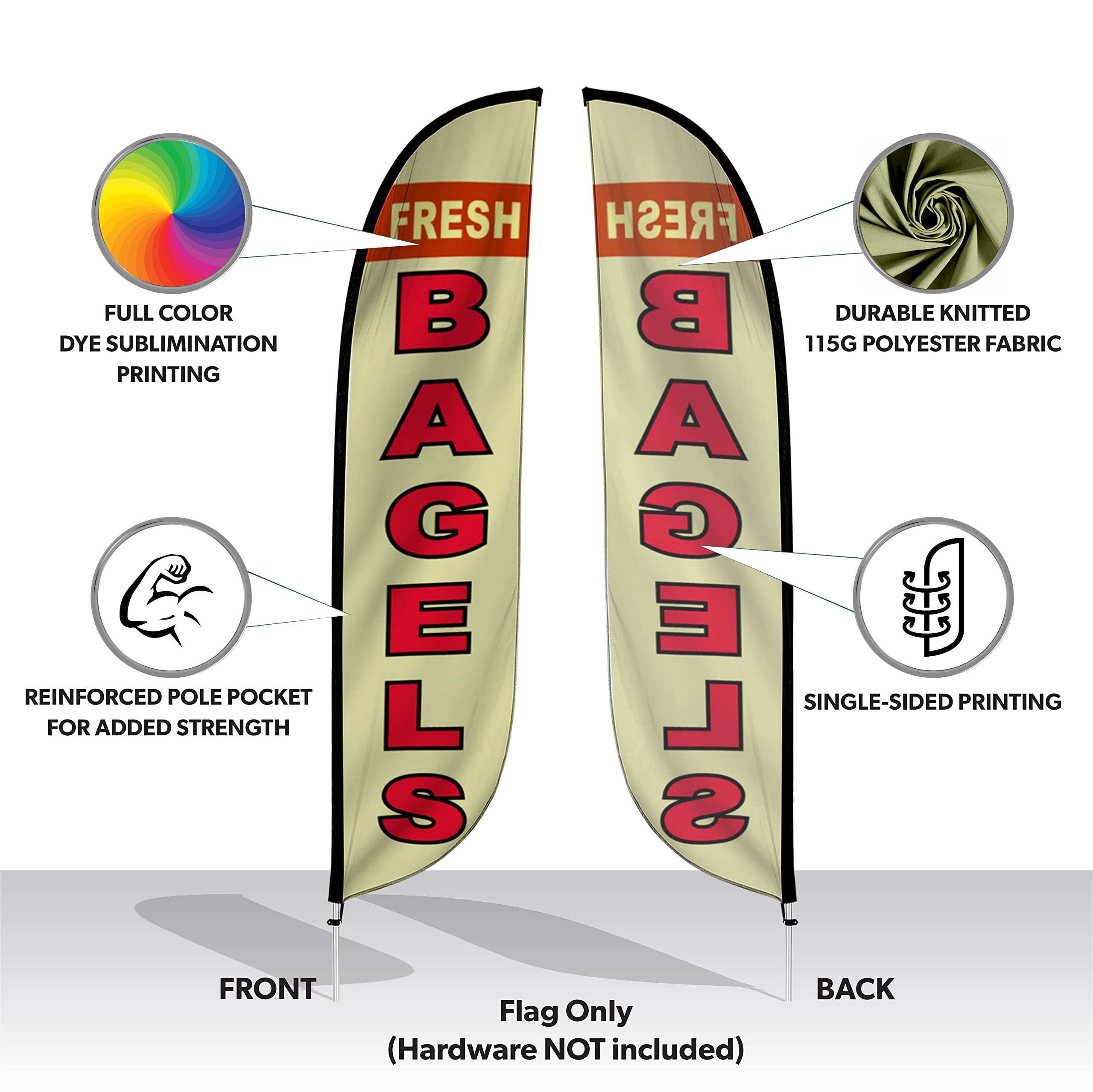 Snapklik.com : LookOurWay Feather Flag Banner - 12 Feet Tall ...