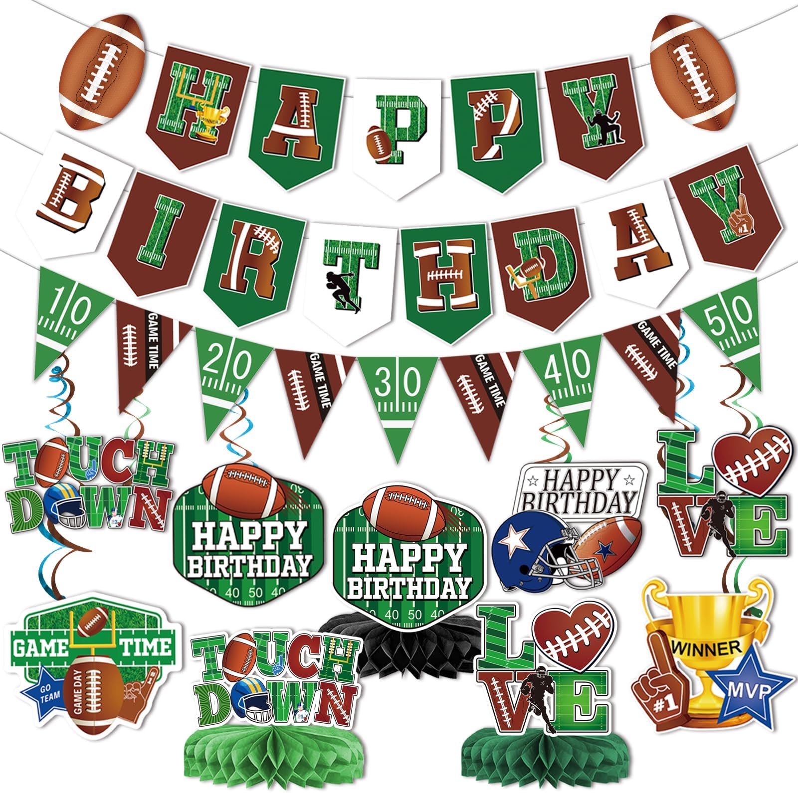 Amazon.com: Go Chiefs Football Banner Party Decorations, Chiefs ...