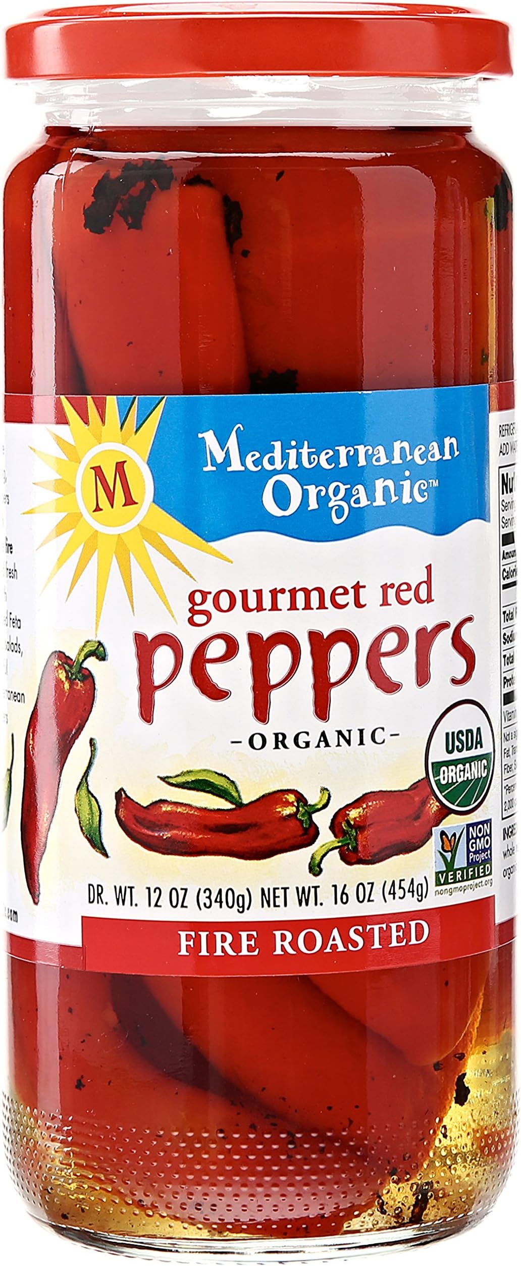 Amazon.com : Divina Organic Fire Roasted Sweet Peppers, 12.3 Ounce ...
