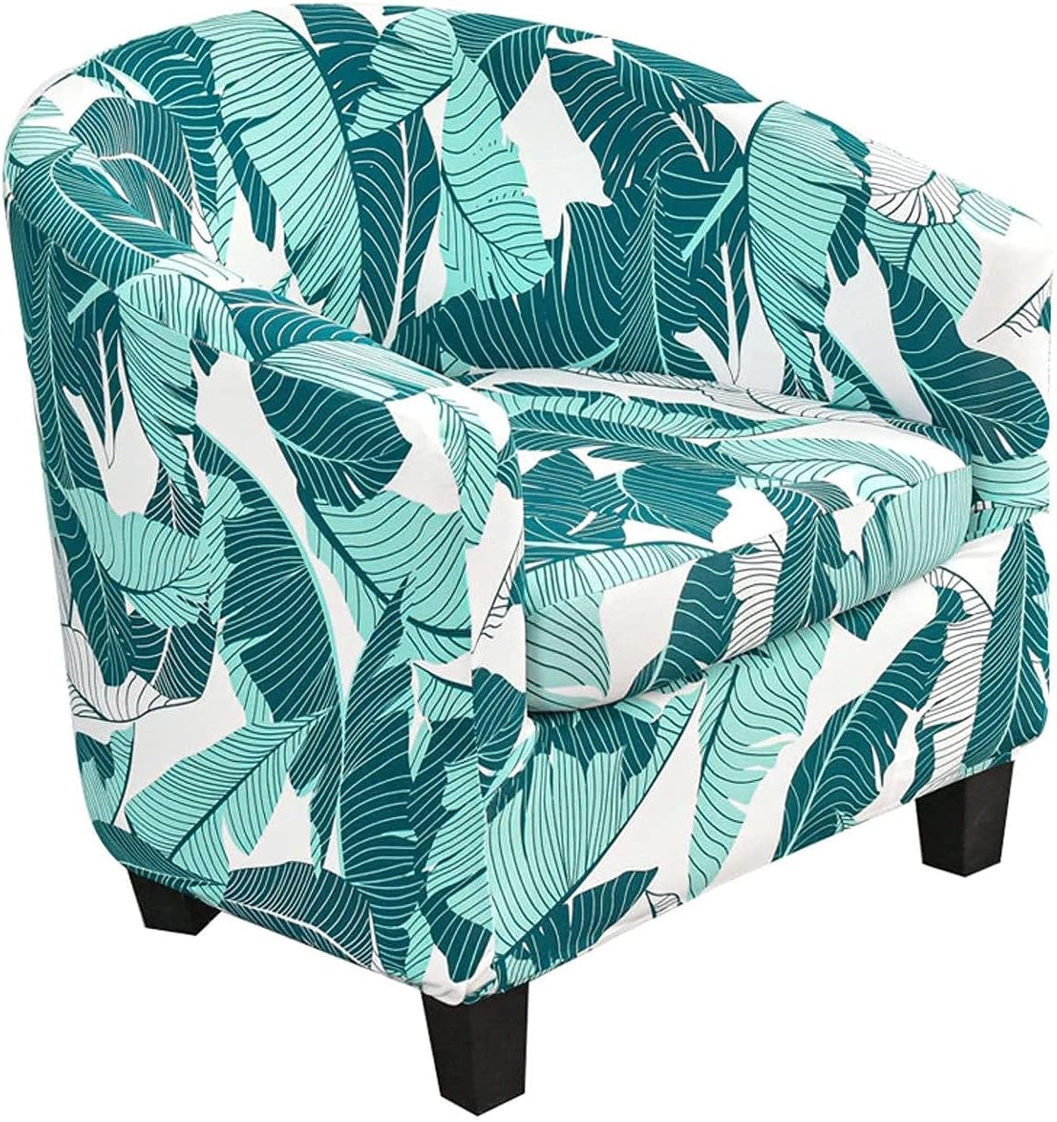 2 Pieces Tub Chair Covers with Cushion Cover,Armchair Protector ...