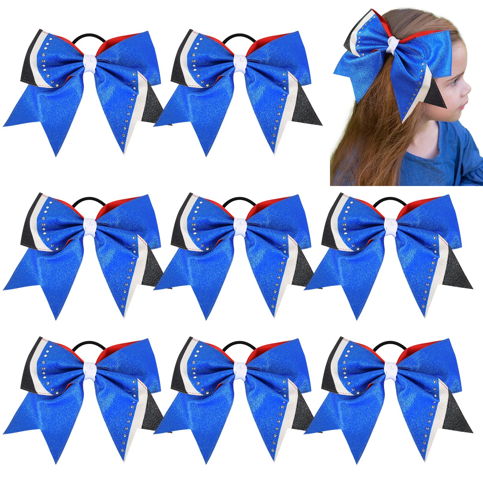 Ceelgonlarge Cheer Bow For Cheerleaders Ceelgon 8 Pack 8inches Jumbo ...