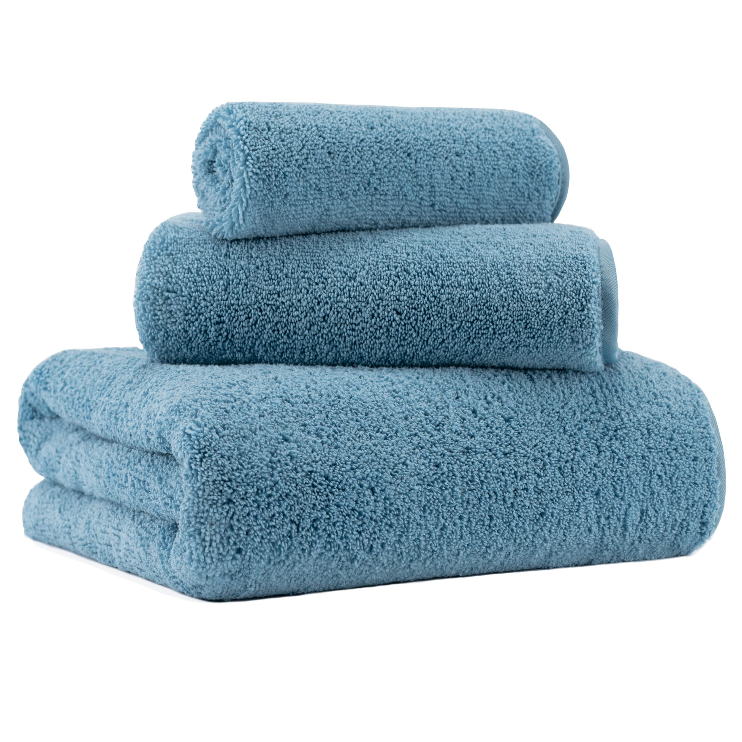 Amazon.com: MICROFI New Microfiber Bath Towel Set, 3 Piece, Oversize ...