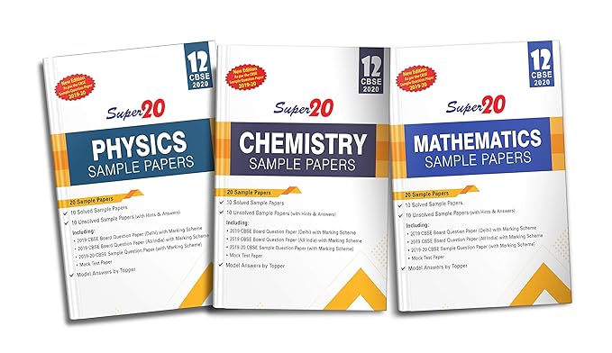 Super 20 Sample Papers Class 12 Physics, Chemistry and Mathematics for ...