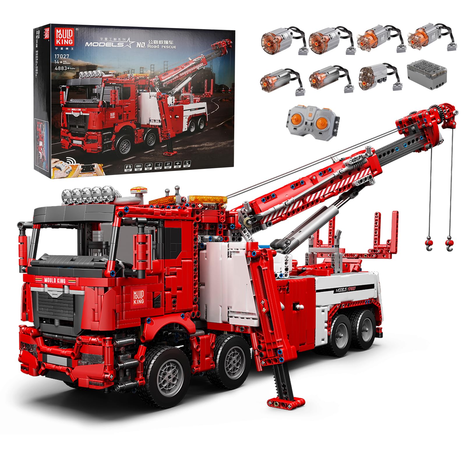 Amazon.com: Mould King 17027 Road Rescue Vehicle Building Block Kits ...