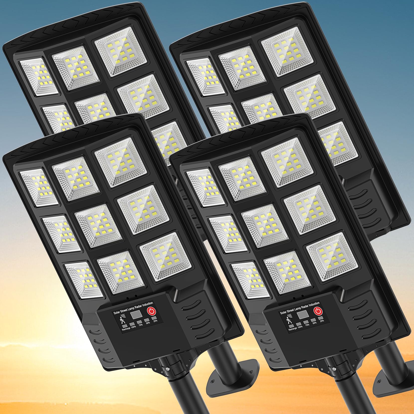 320 Wide Angle Solar Lights VowelsOne Solar Street Lights Outdoor - 320 ...