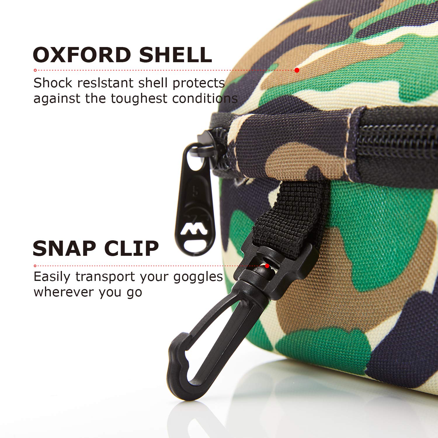 Snapklik.com : Rigid EVA Ski Goggle Case Fit All Shapes And Size Ski ...