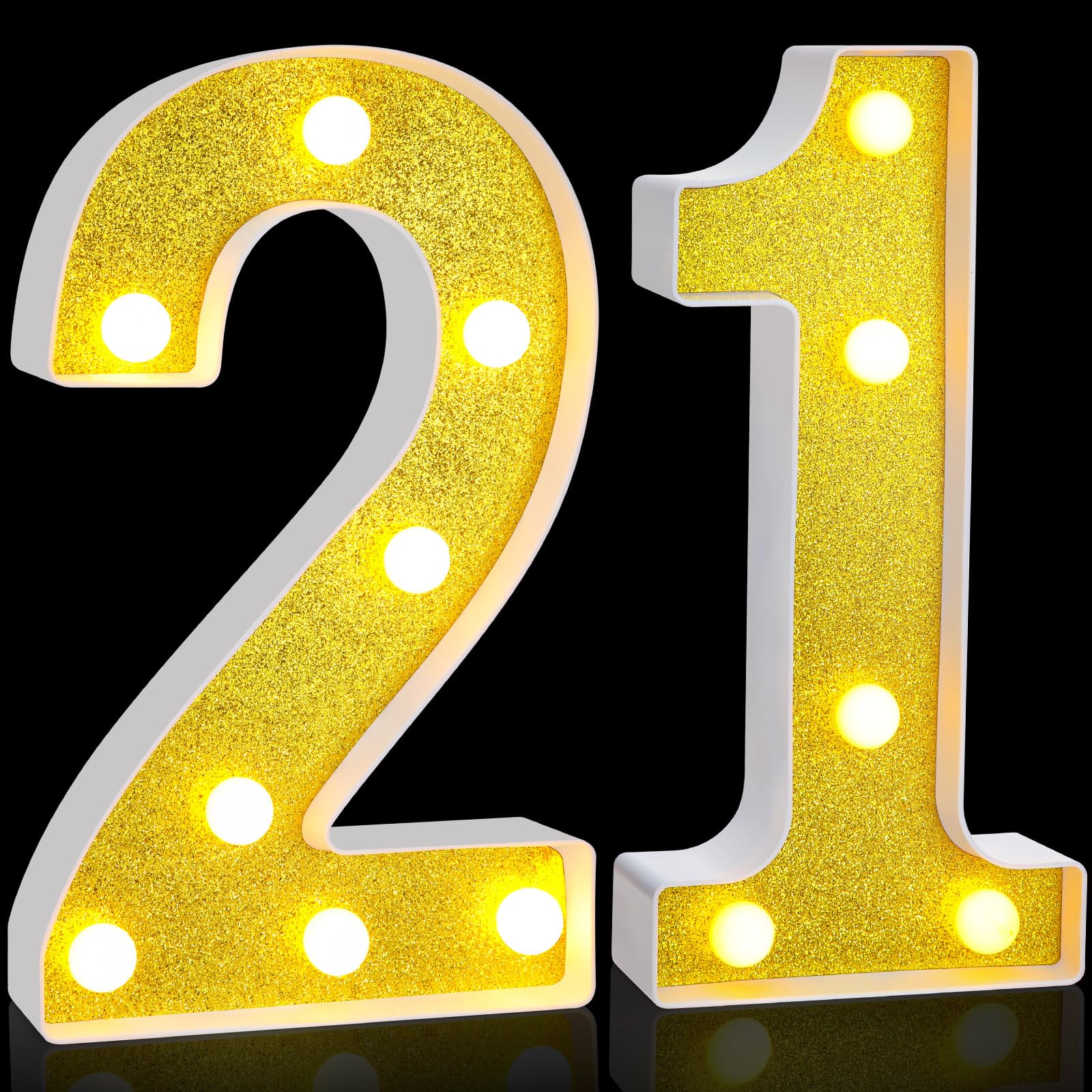 Amazon.com : Treela 8.7'' Decorative LED Light up Numbers, Light up ...