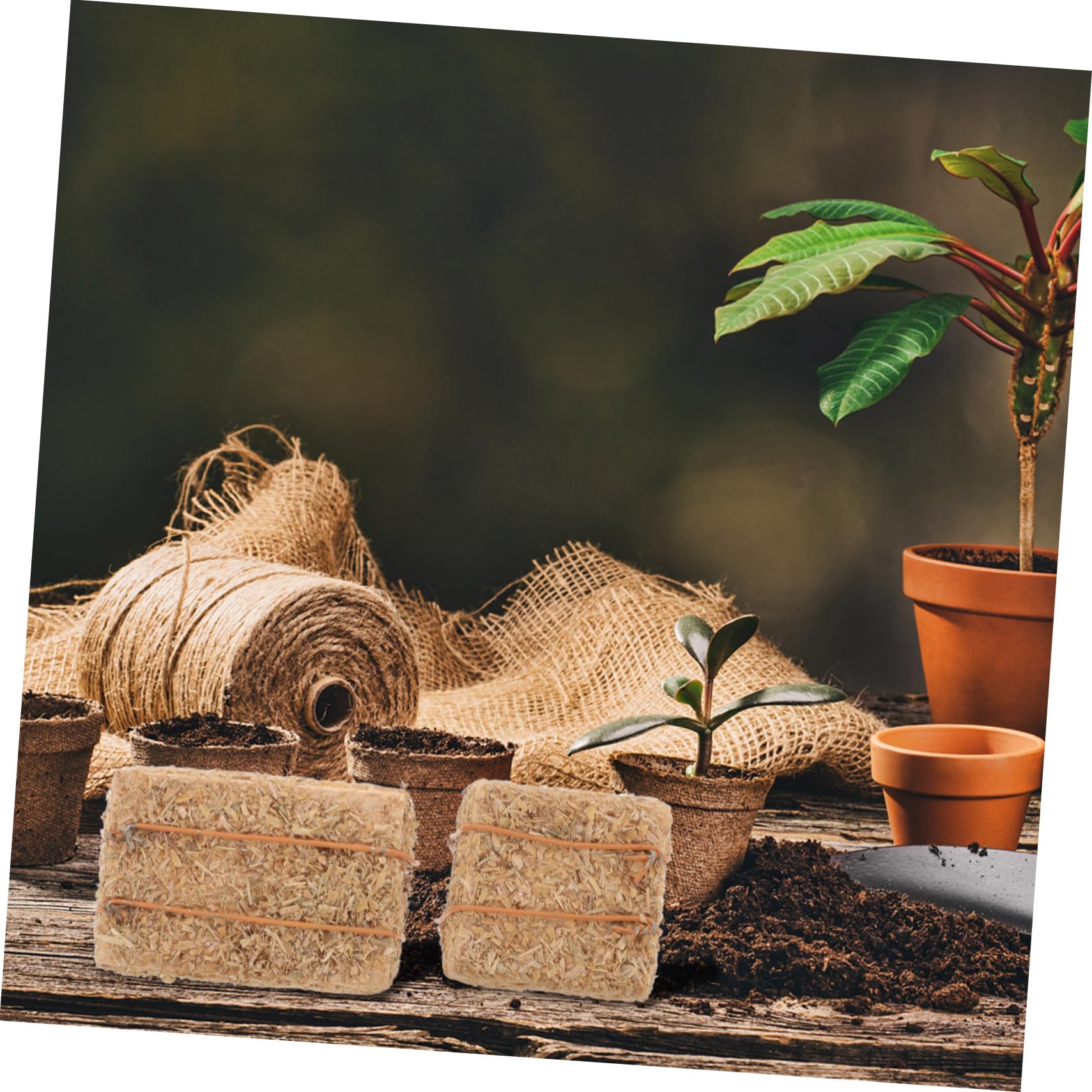 Faux Hay Bales For Crafts Didiseaon 12pcs Small Hay Bales Miniature ...