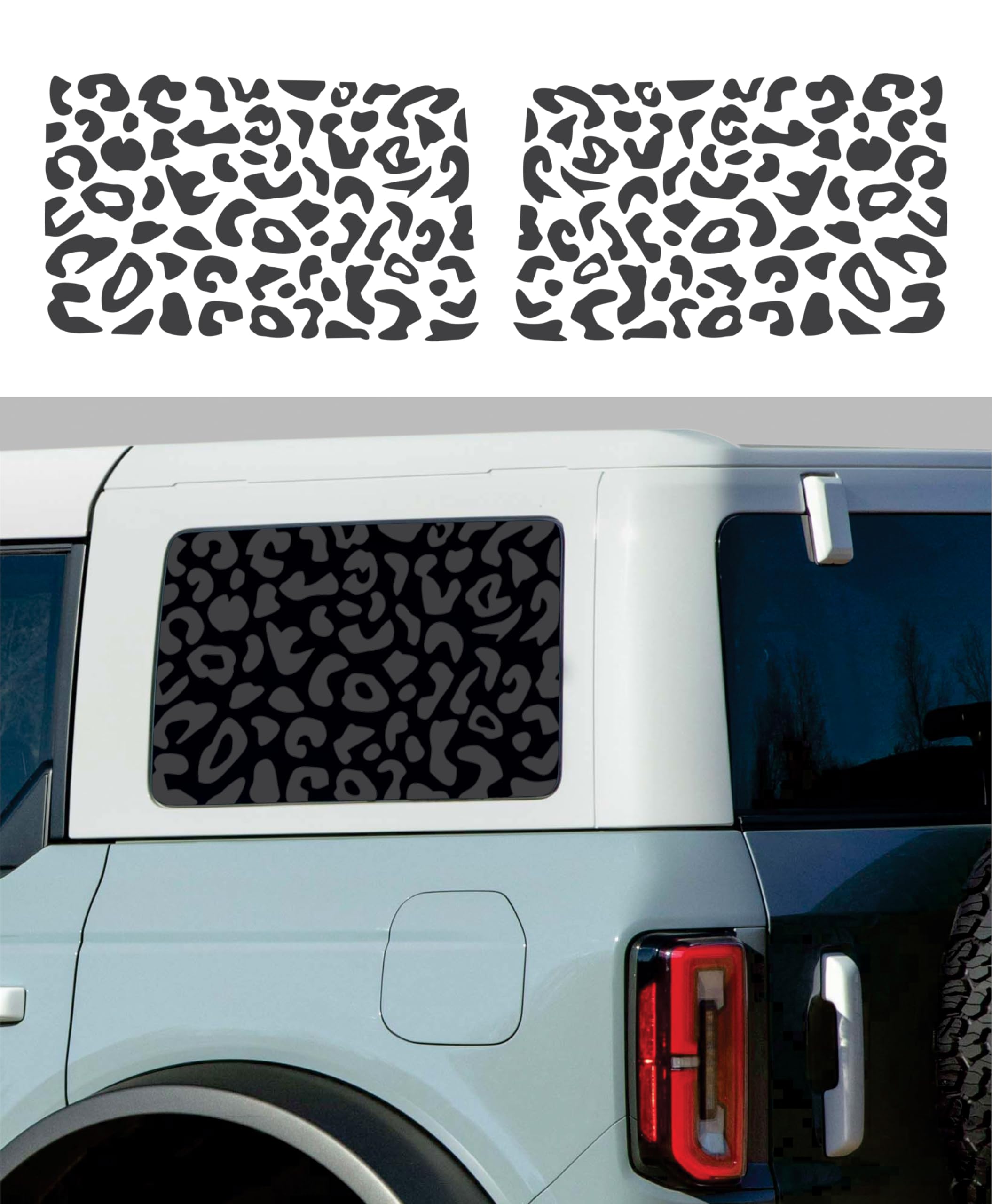 Amazon.com - Fit for 2021-2023 Ford Bronco (4 Door) | Precut Leopard ...