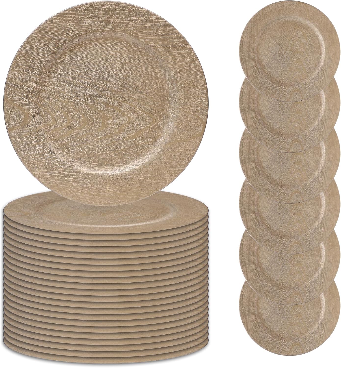 Amazon.com | RYR 13 Inch Gold Charger Plates Plastic Plate Chargers for ...