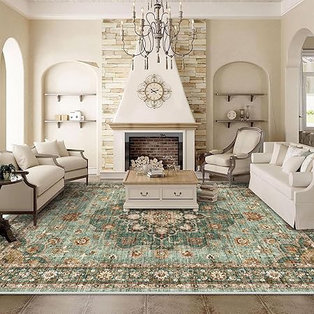 Amazon.com: BESTSWEETIE 9x12 Area Rug Washable 9x12 Rug Rugs Moroccan ...