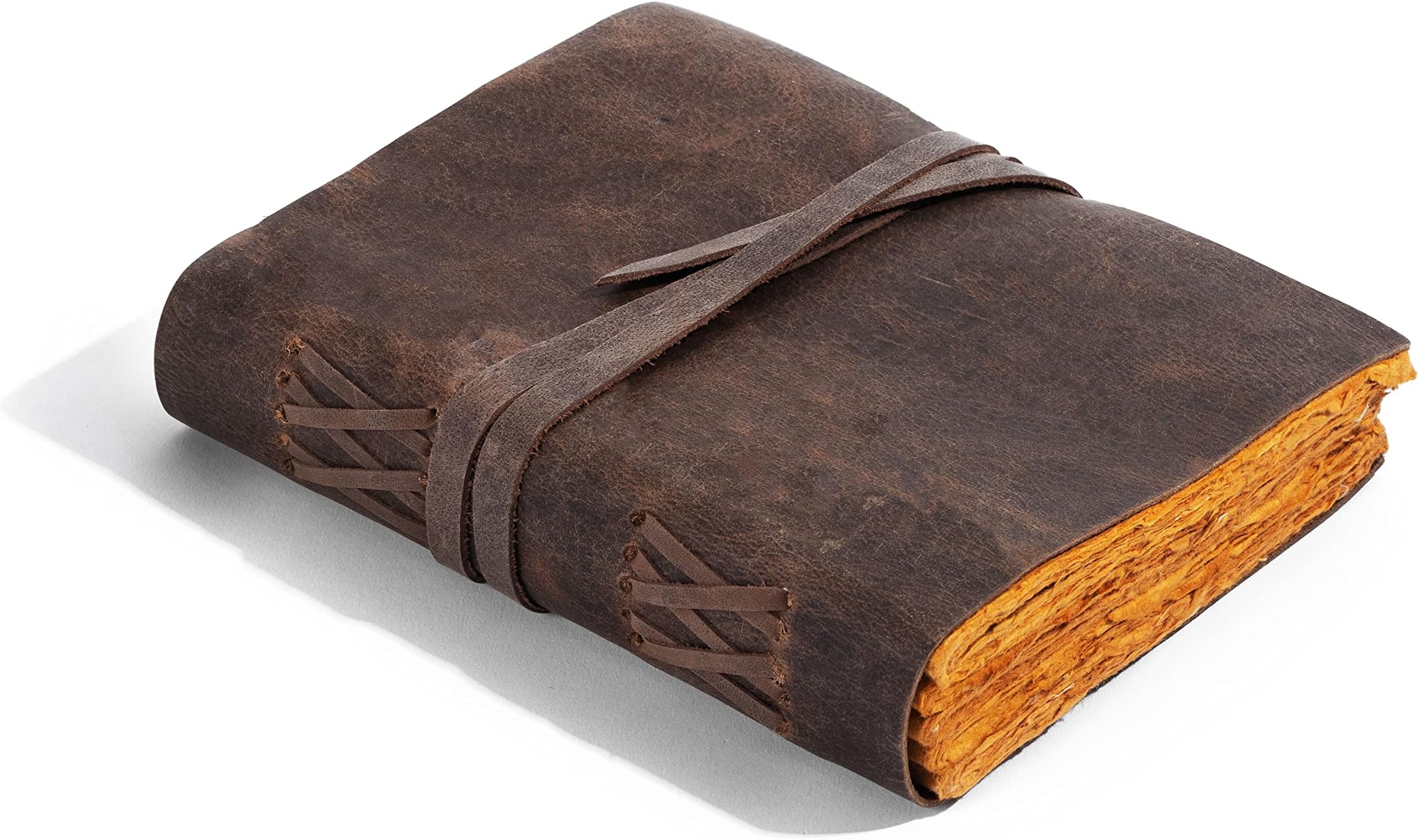 Amazon.com : Handmade Leather Journal/Writing Notebook Diary/Bound ...