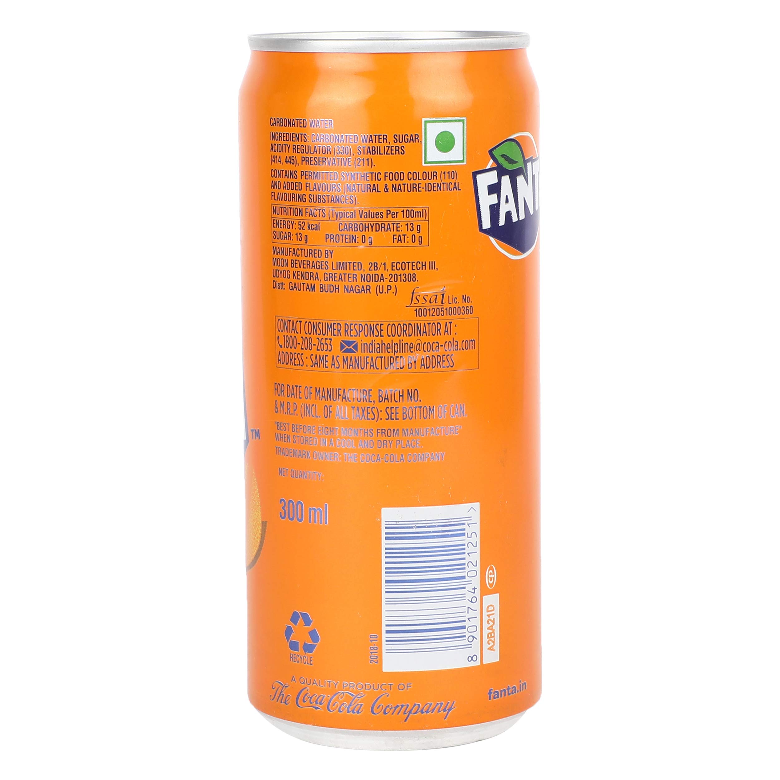Buy Fanta Soft Drink - Orange, 300ml Can Online at desertcart INDIA