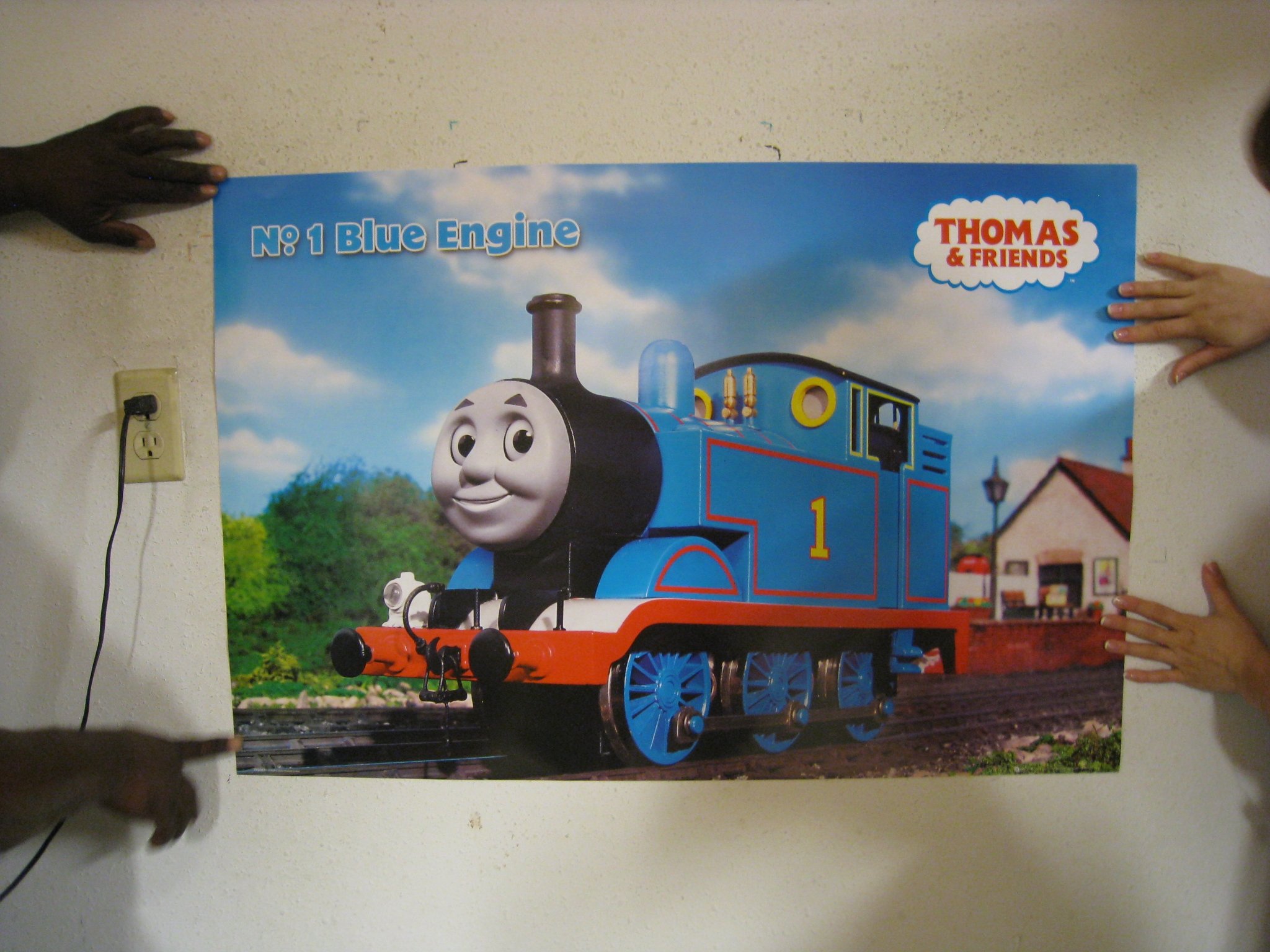 Amazon.com: Thomas The Tank Engine Poster Train No. 1 Blue Engine ...