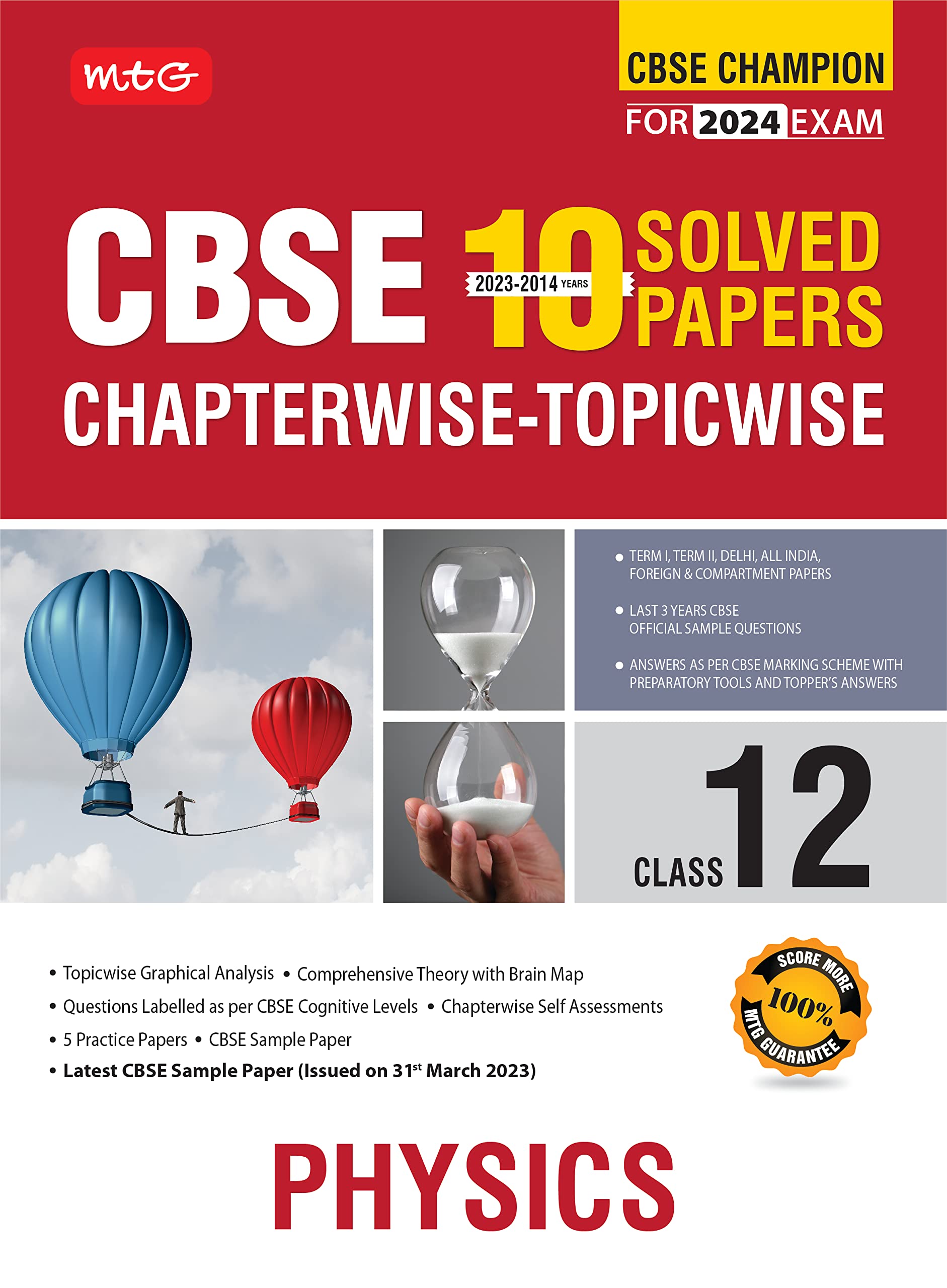 MTG CBSE 10 Years Chapterwise Topicwise Solved Papers Class 12 Physics ...