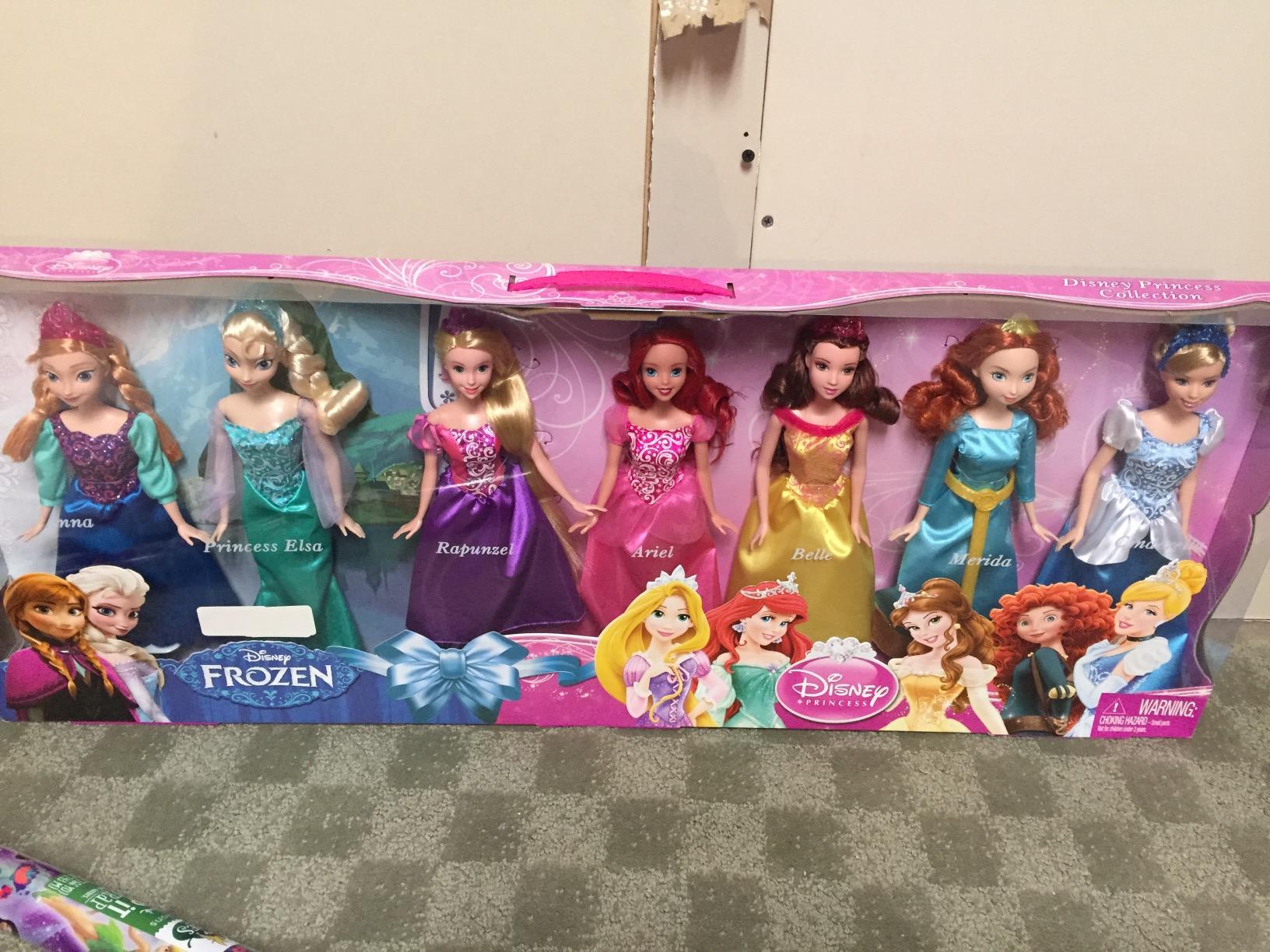 Amazon.com: Disney Princess Royal Doll Collection 7-Pack : Toys & Games