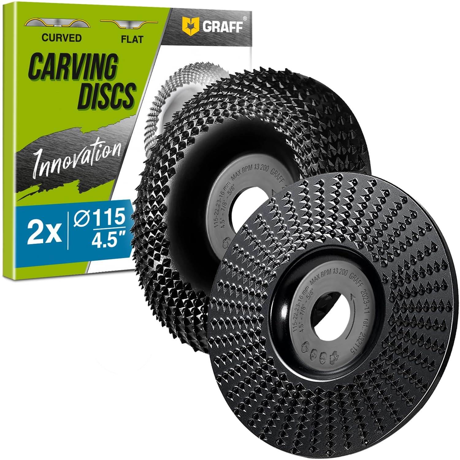 Snapklik.com : GRAFF Premium Wood Carving Disc 4 1/2 Inch For Angle ...