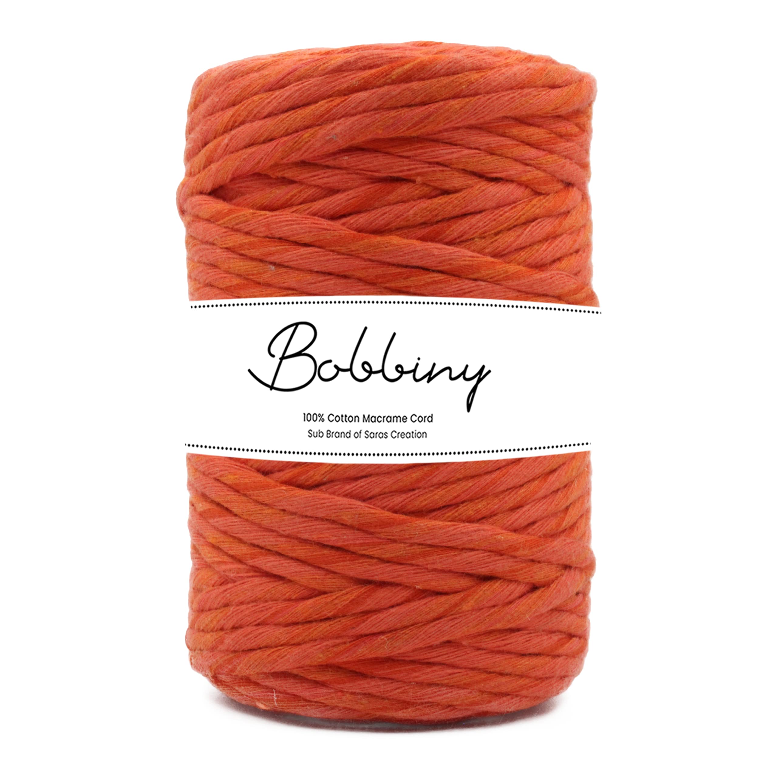 BOBBINY | Single Strand Cotton Macrame Cord Thread Rope for Crafts ...