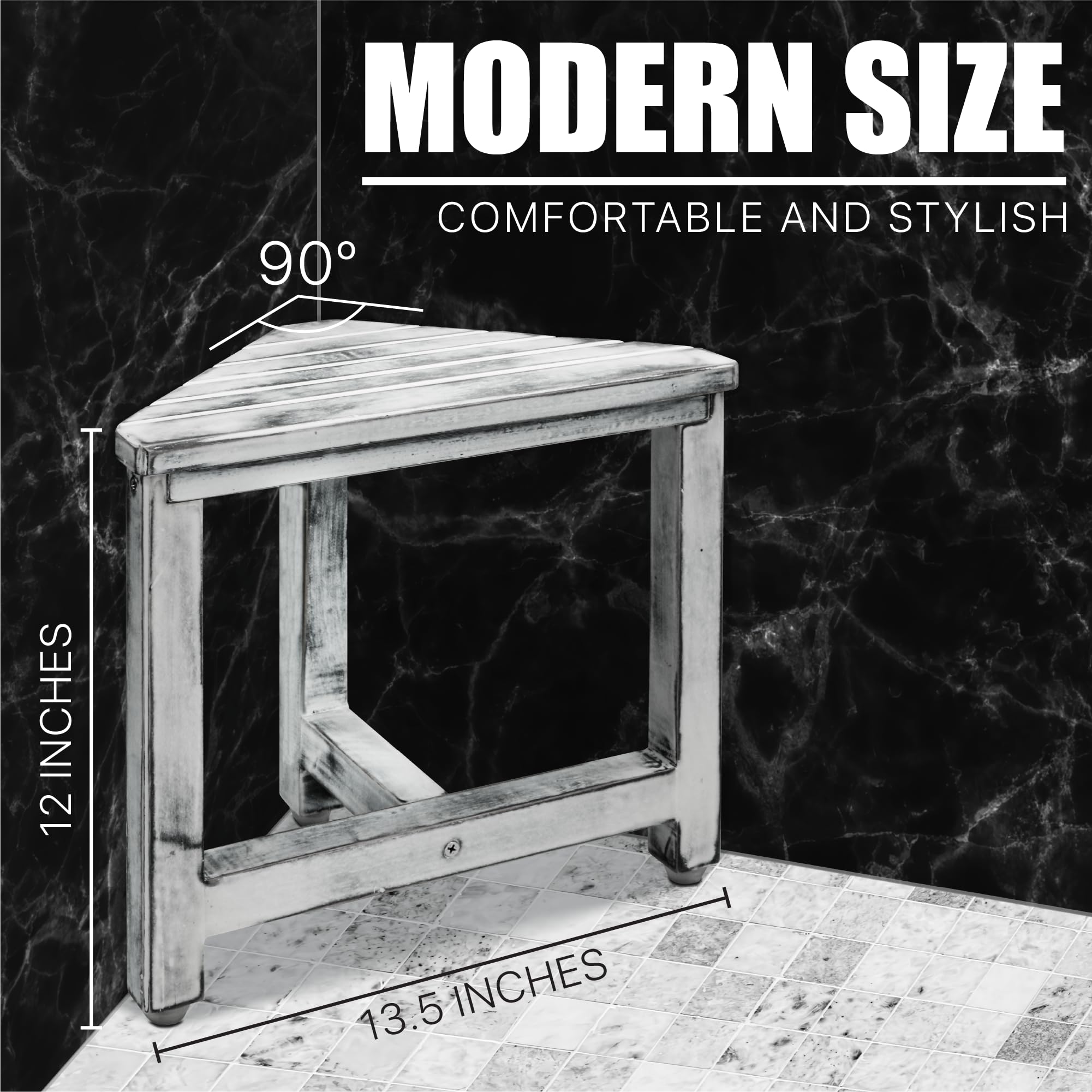 Snapklik.com : ENKEZI Shower Foot Rest 12 In - Shower Seat For Inside ...