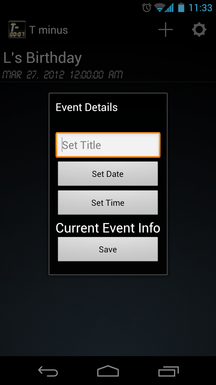 T minus Countdown Widget - App on Amazon Appstore