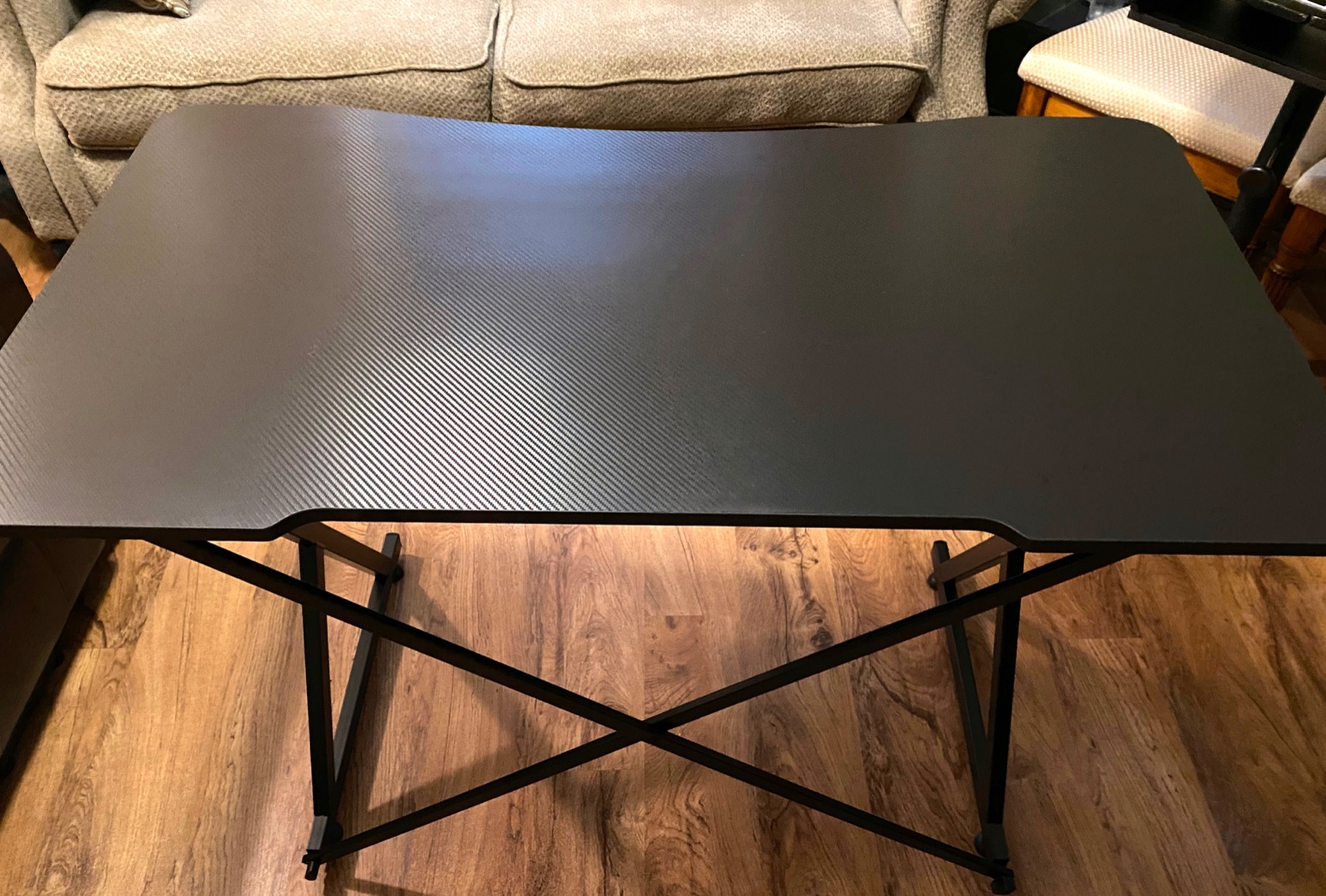$14/mo - Finance Gaming Desk, 47in Computer Desk T Shaped Gaming Table ...