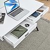Amazon.com: Niccae Modern Writing Desk, Unique X-Shaped Frame and Clean ...