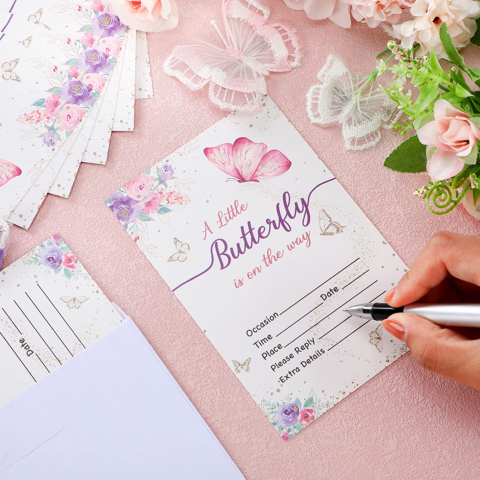 Butterfly Themed Baby Shower Invitations Butterfly Baby Shower