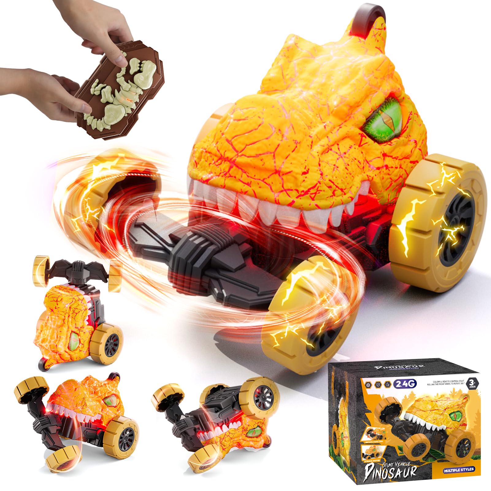 Amazon.com: LOVE LIFE Remote Control Car, Dinosaur Toys RC Stunt Car ...