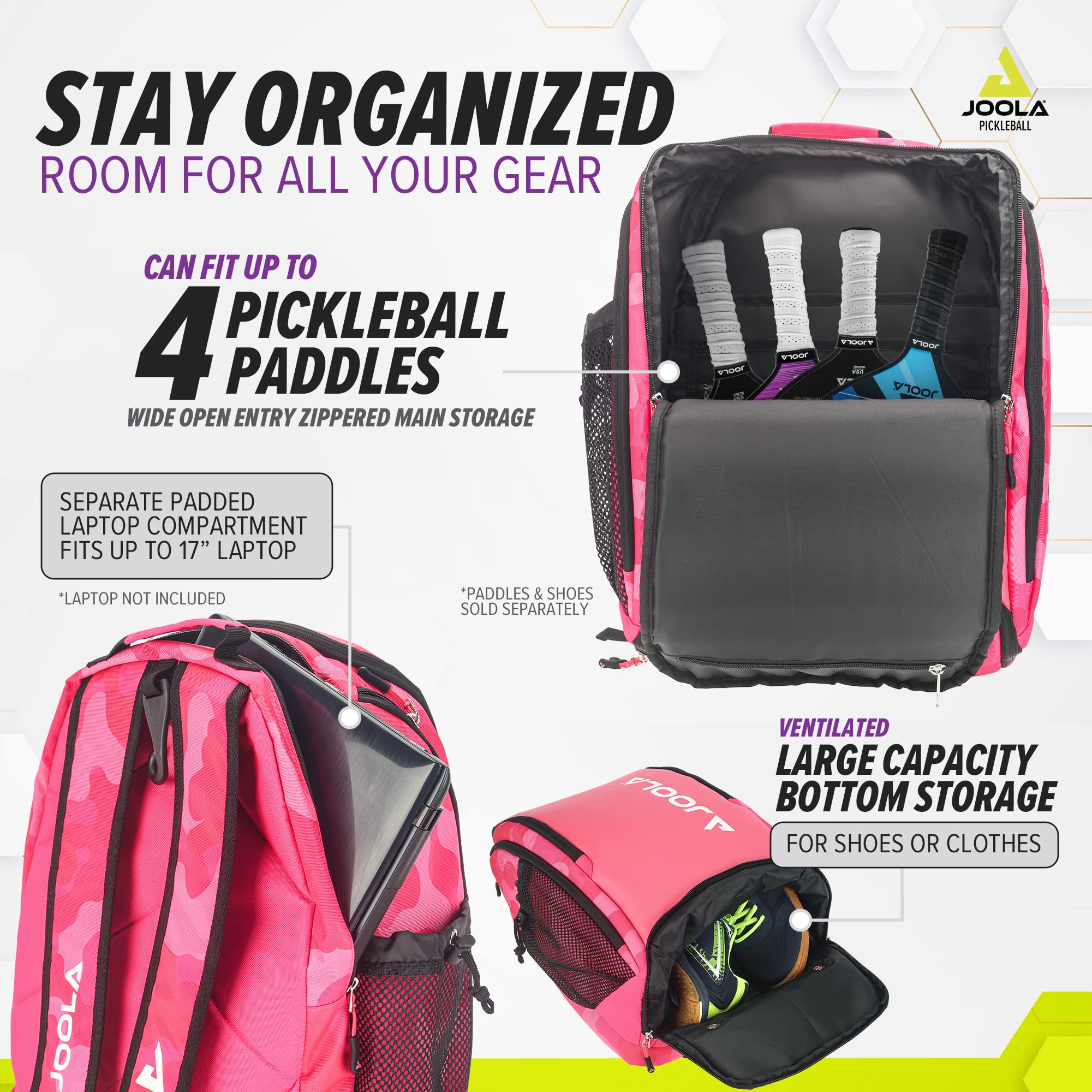 Snapklik.com : JOOLA Pickleball Bag - Vision II Deluxe Pickleball ...