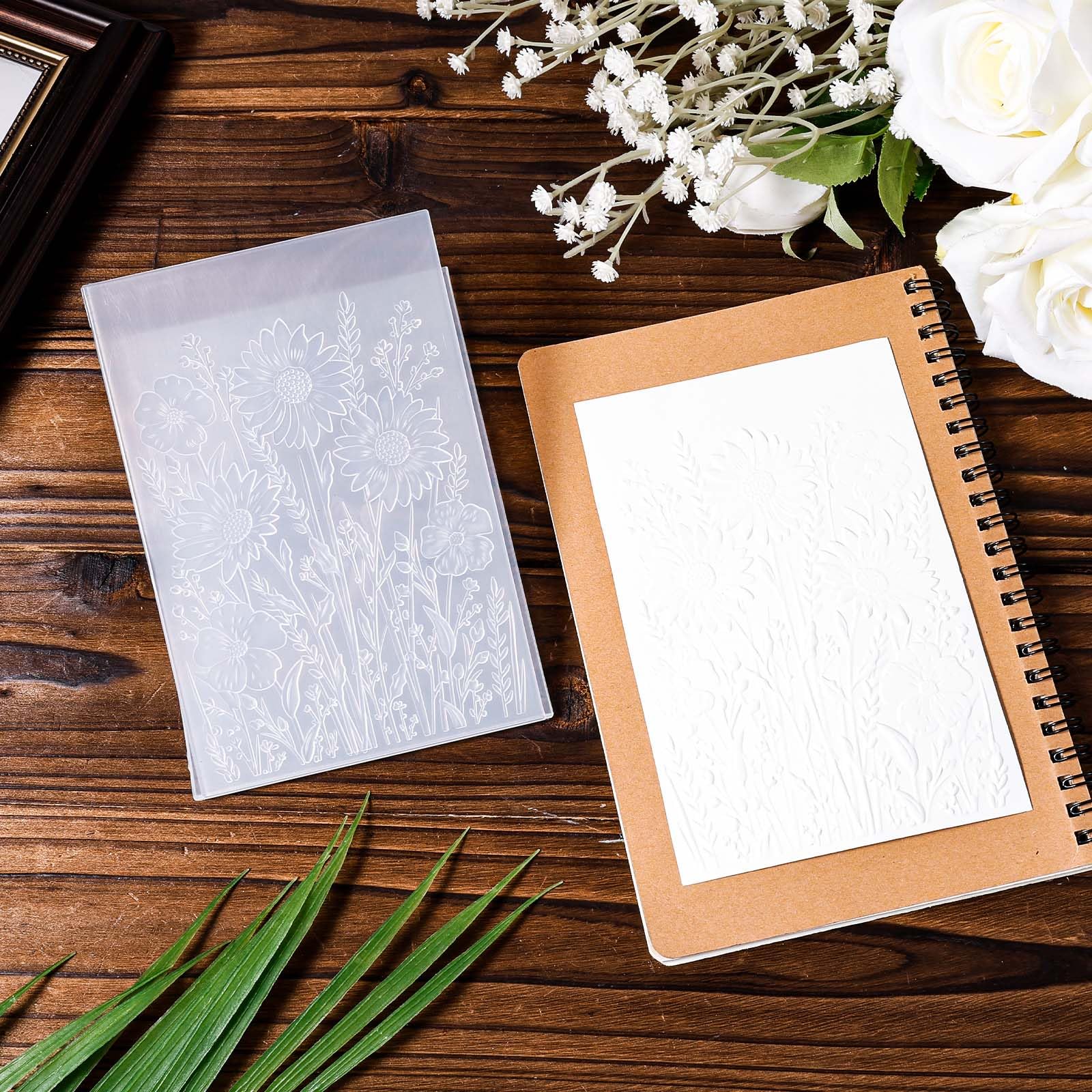Embossing Folders Kwan Crafts 3D Tree Woodland Background Plastic ...