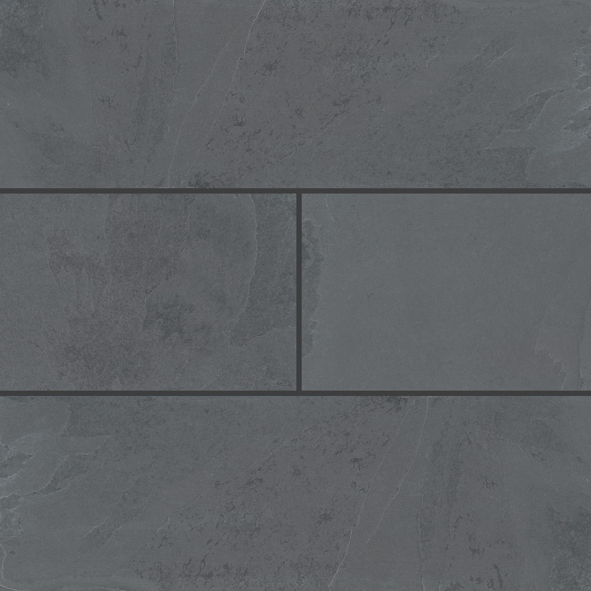 Daltile Natural Stone Slate 12" x 12" in Natural Cleft Brazil Grey (6 ...