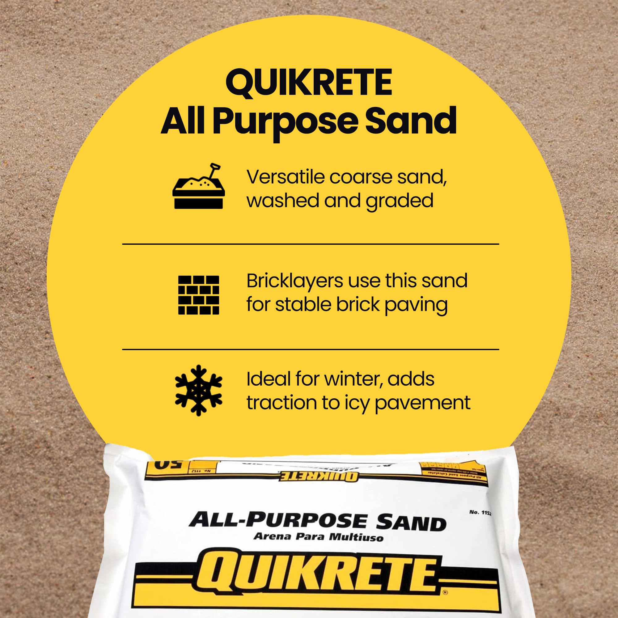 Snapklik.com : QUIKRETE All Purpose Sand For Potting Soil