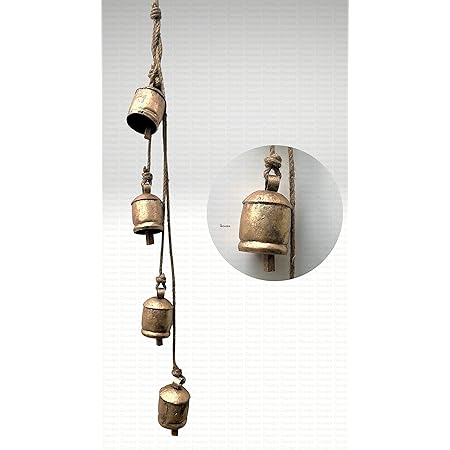 Amazon.com: Carfar Handicrafts Chunky Rustic Vintage Indian Cow Bells ...