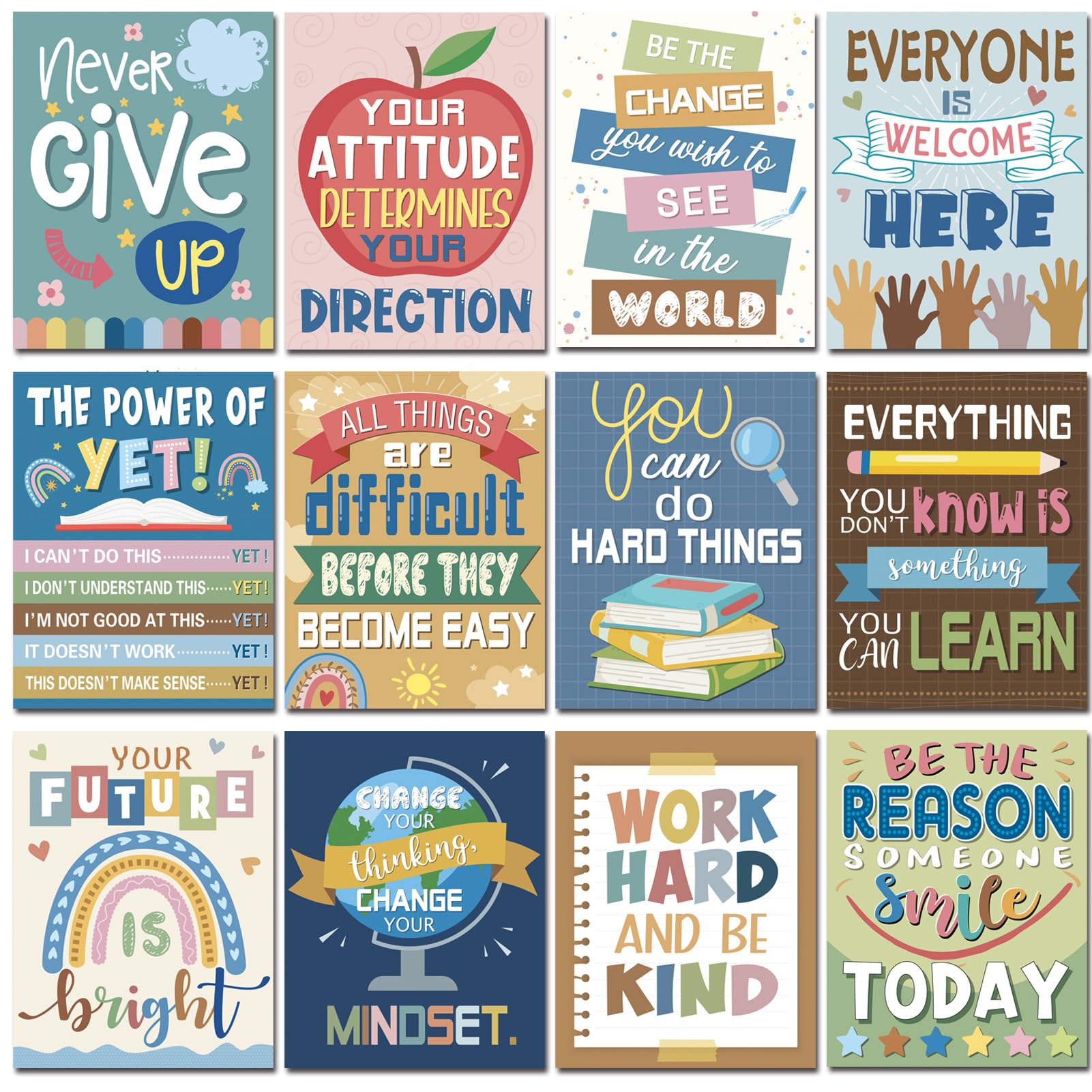 Snapklik.com : Adduster 12 Classroom Motivational Posters ...