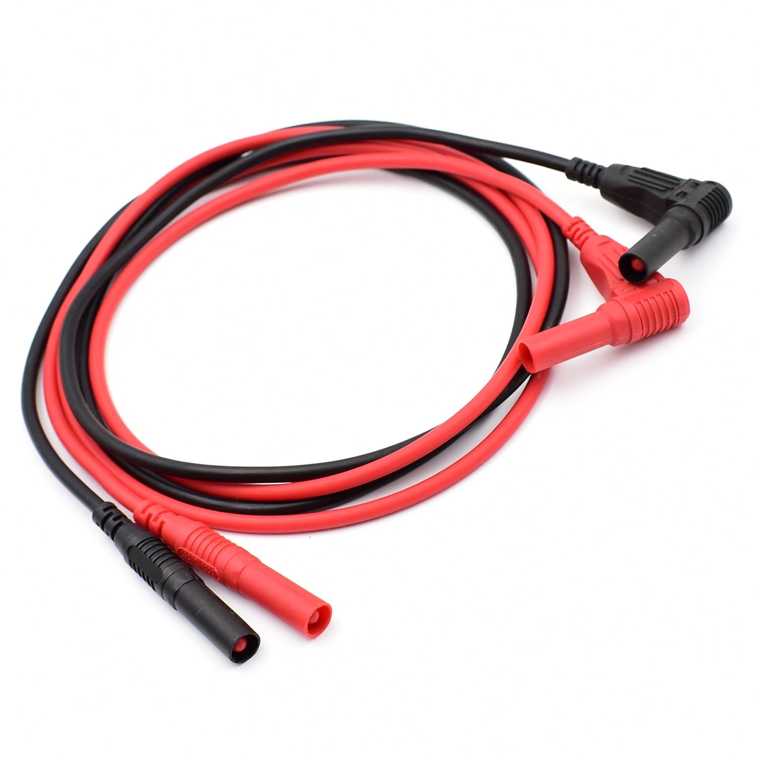 1 Pair Digital Multimeter Test Lead Extension Right Angle to Straight ...