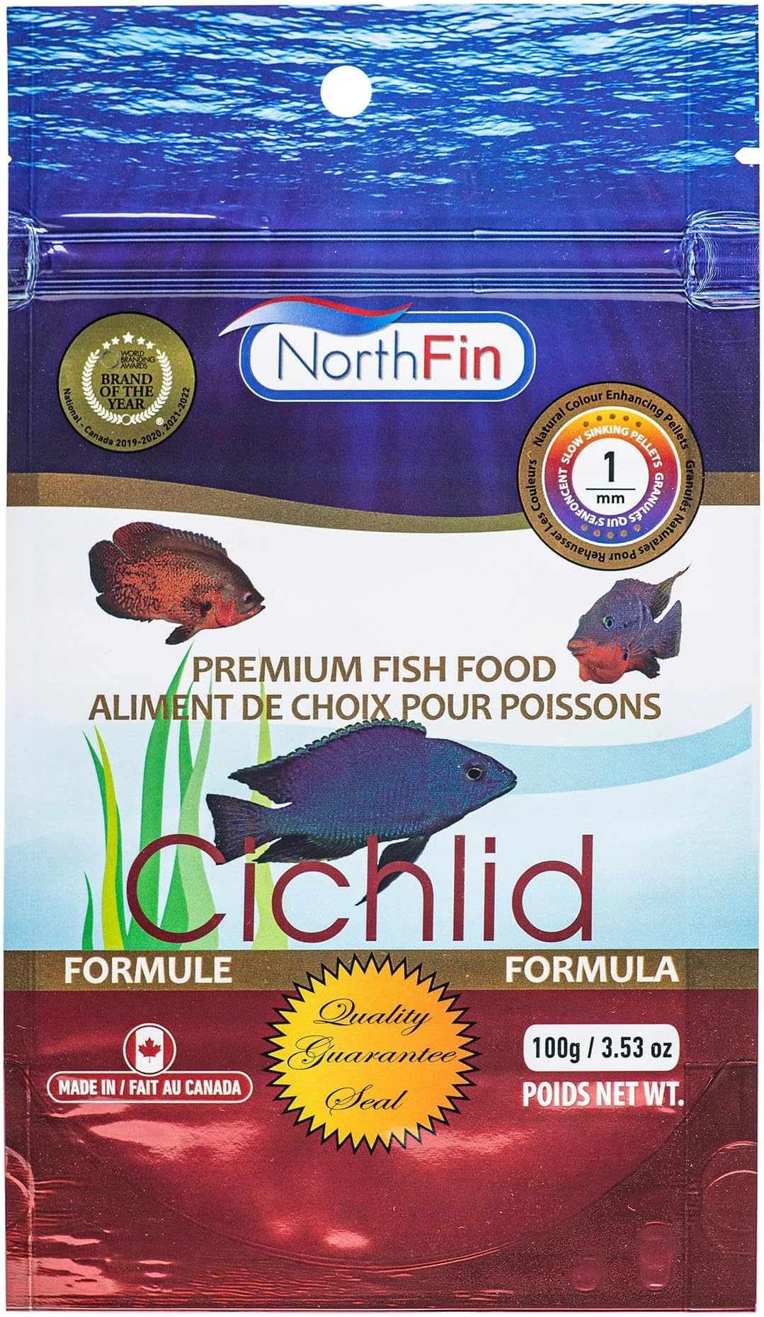 Amazon.com : Northfin Fish Food Cichlid Formula Slow Sinking Pellets ...