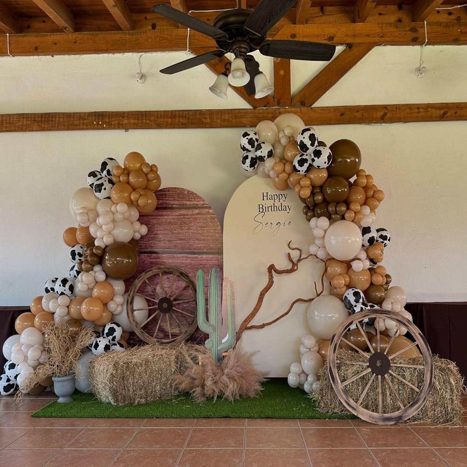 Snapklik.com : Cow Balloon Garland Arch Kit, Western Balloon Arch Kit ...
