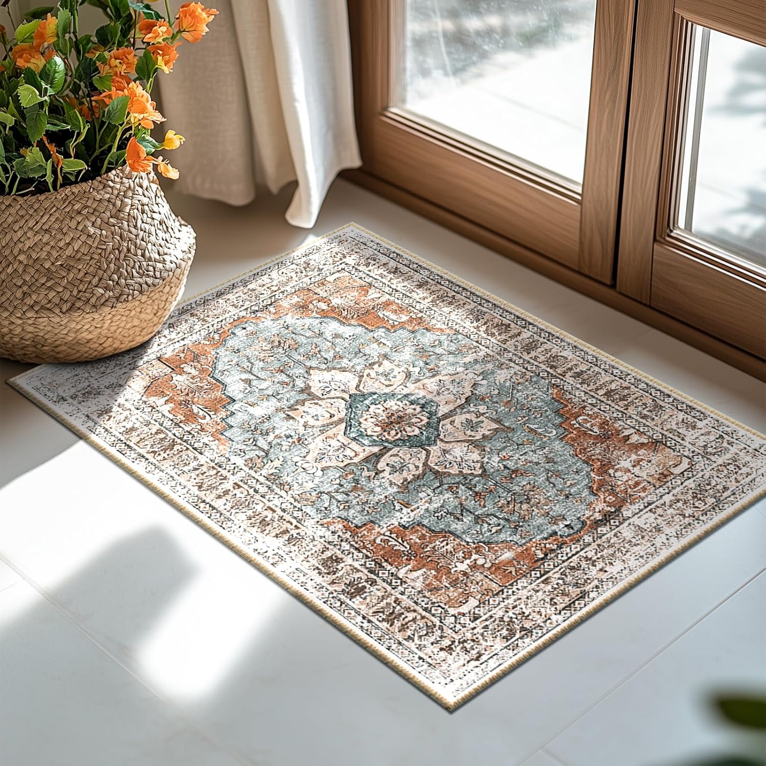 Amazon.com: BESTSWEETIE 2x3 Area Rug Washable Rugs for Living Room, No ...