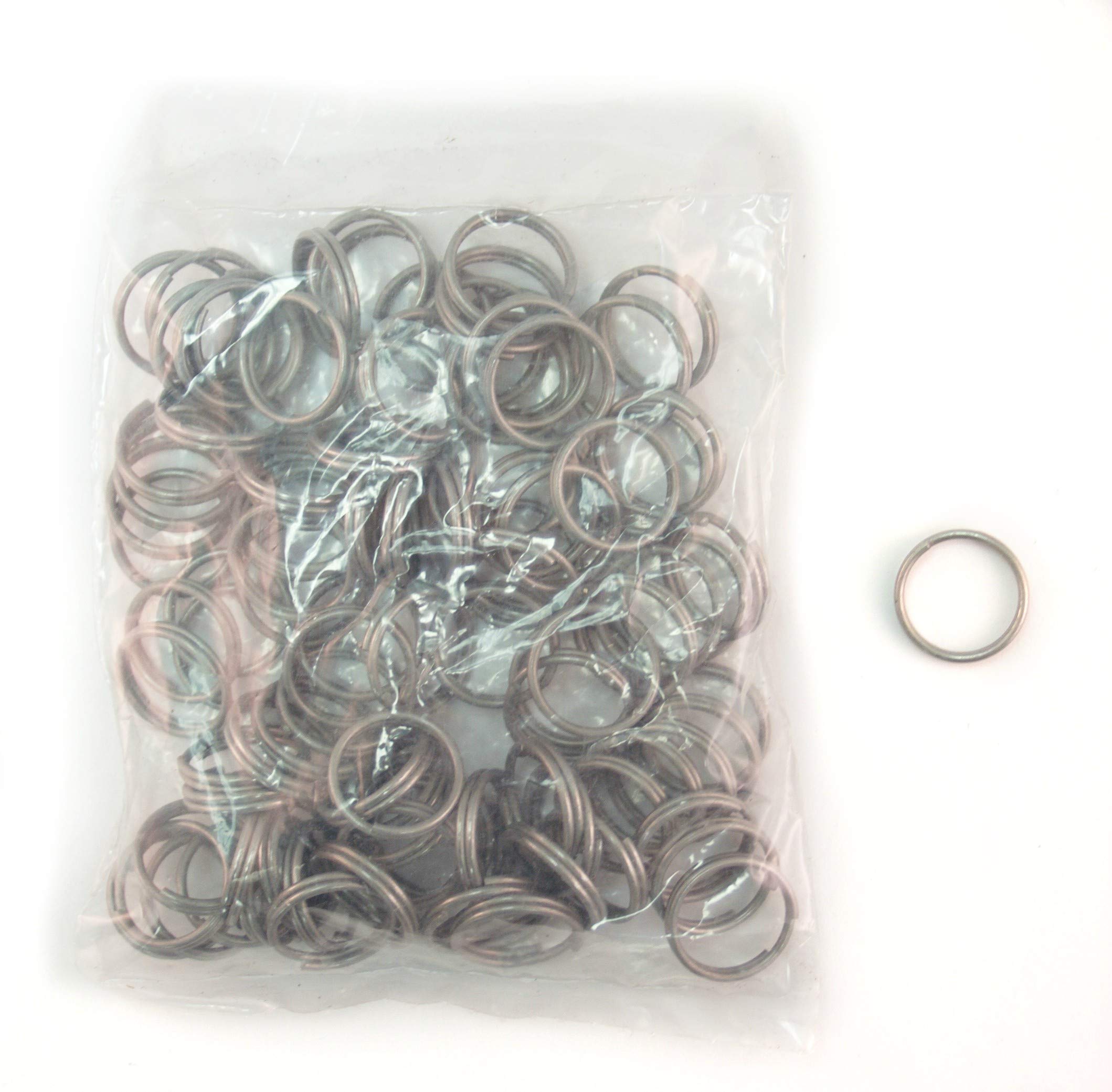 Amazon.com: Stainless Steel Split Keychain Key Rings (Pack of 100 ...