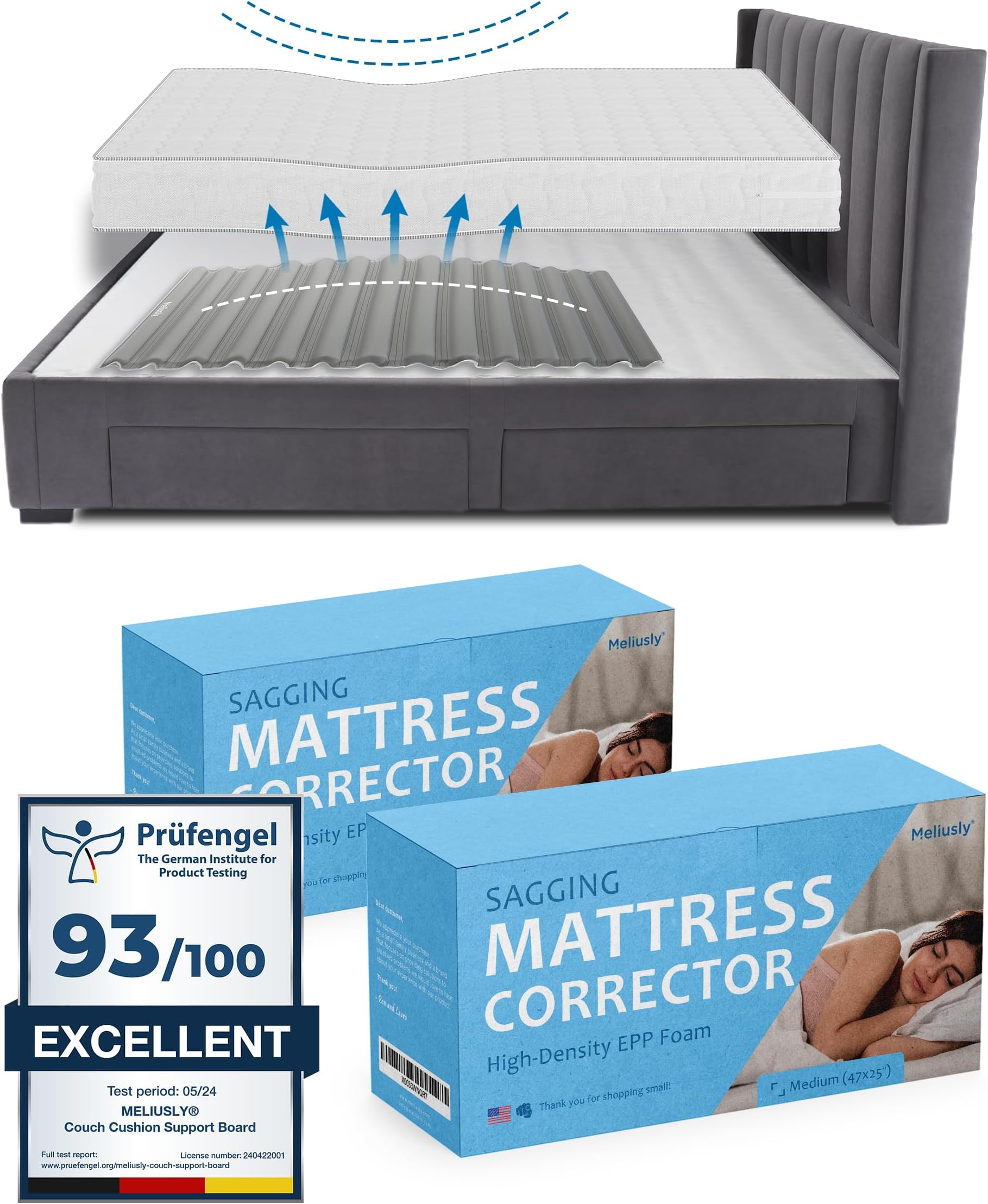 Amazon.com - Premium Saggy Mattress Support (Medium) Extra Firm Sagging ...