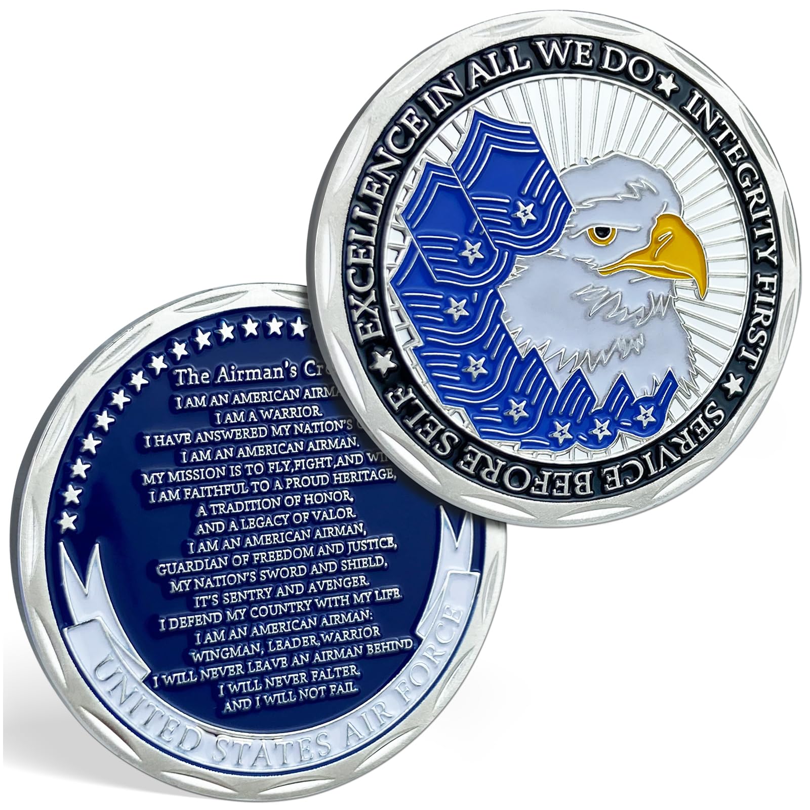 Amazon.com: United States Air Force Challenge Coin Airman's Creed ...