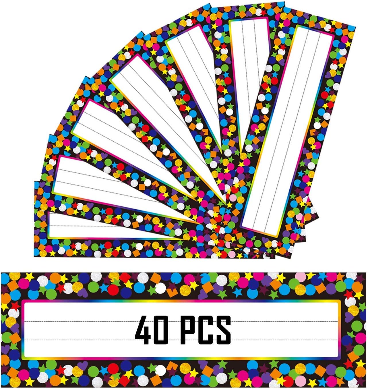 Kingovalley Desk Nameplate Confetti Nameplate For Student Desk Self Kingovalley Desk Nameplate Confetti Nameplate For Student Desk Self