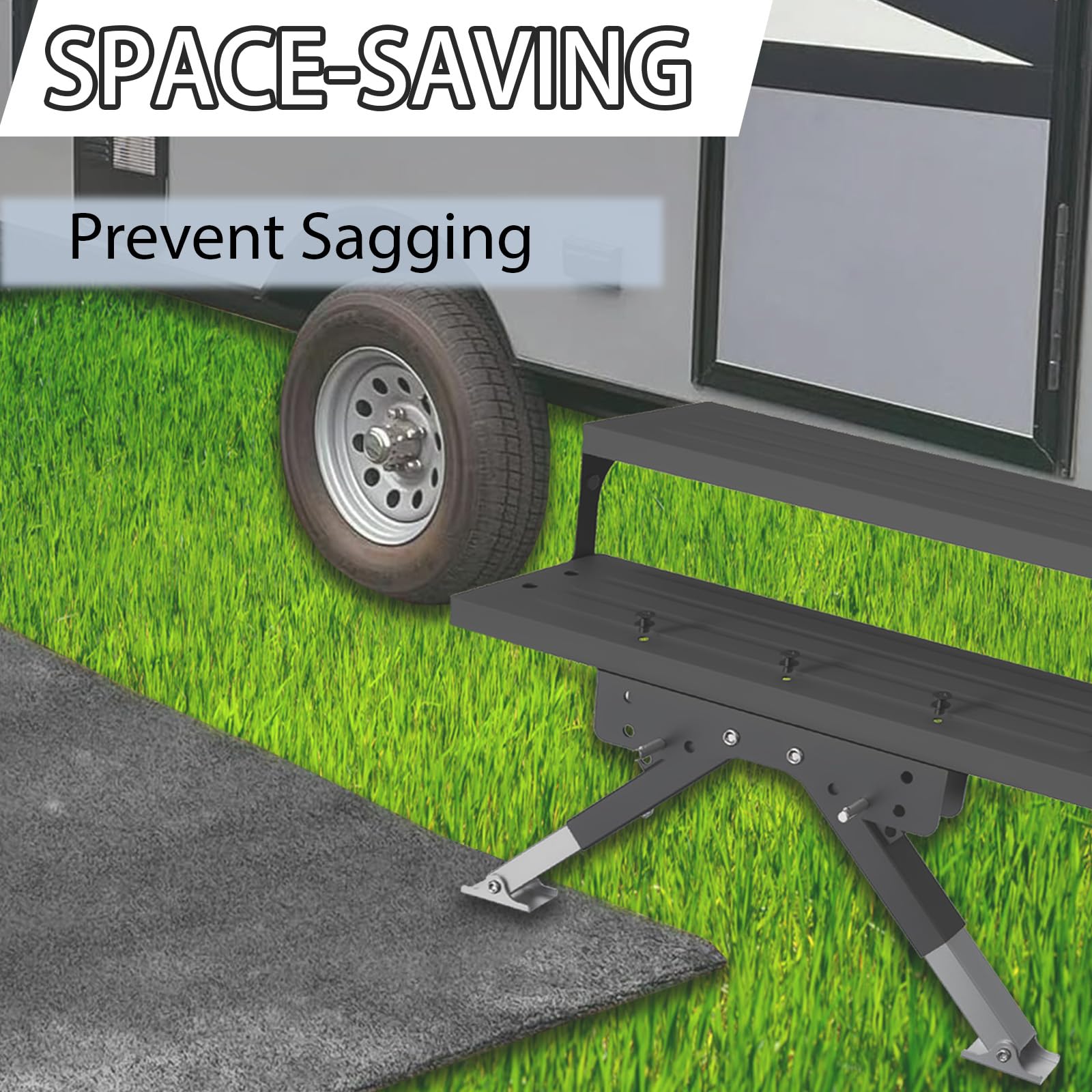 Snapklik.com : RV Step Stabilizer Kit For Travel Trailers And Motorhomes