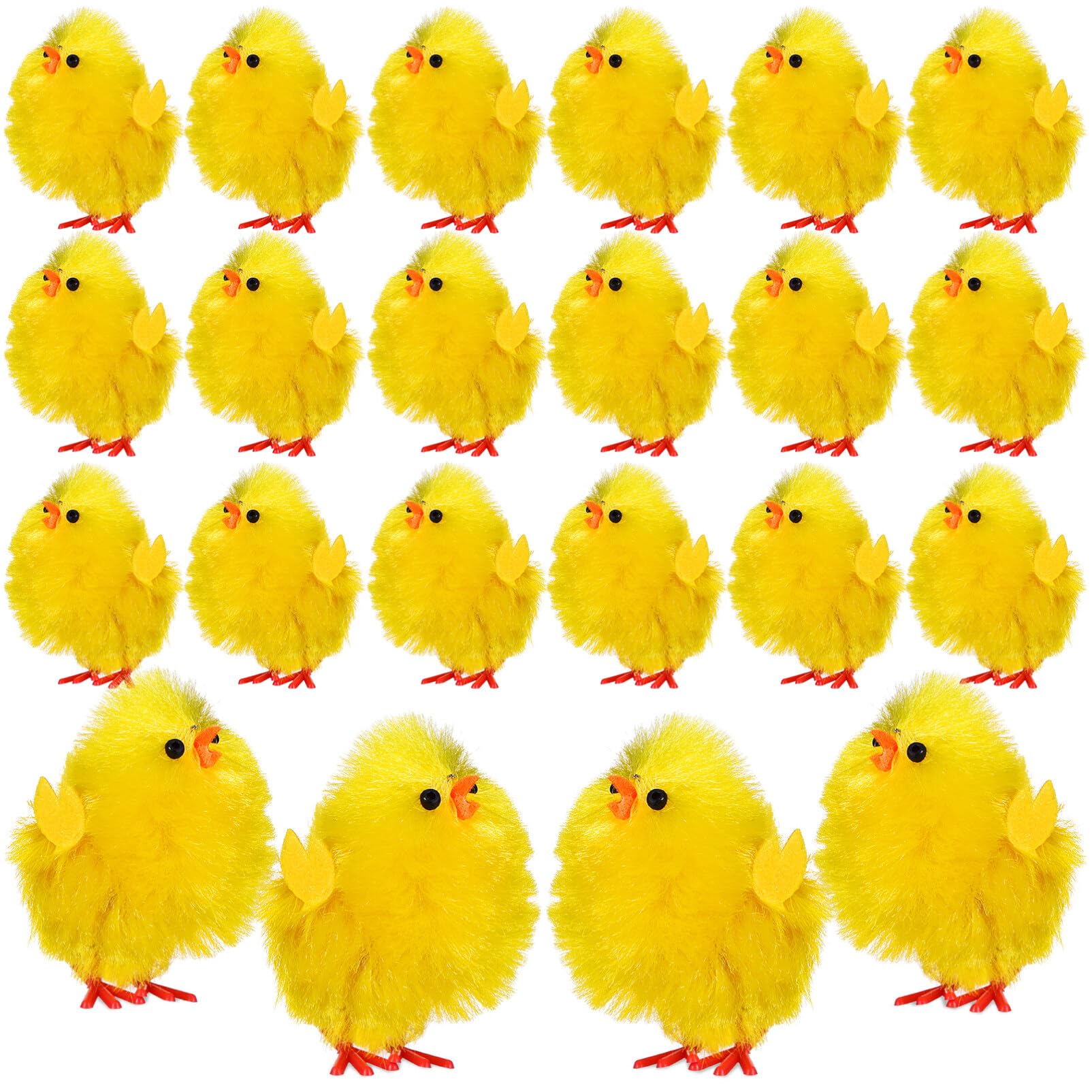 BESPORTBLE 36Pcs Mini Easter Chicks: Mini Fluffy Chicks, Easter Chicks Set, Cute Fully Easter ...