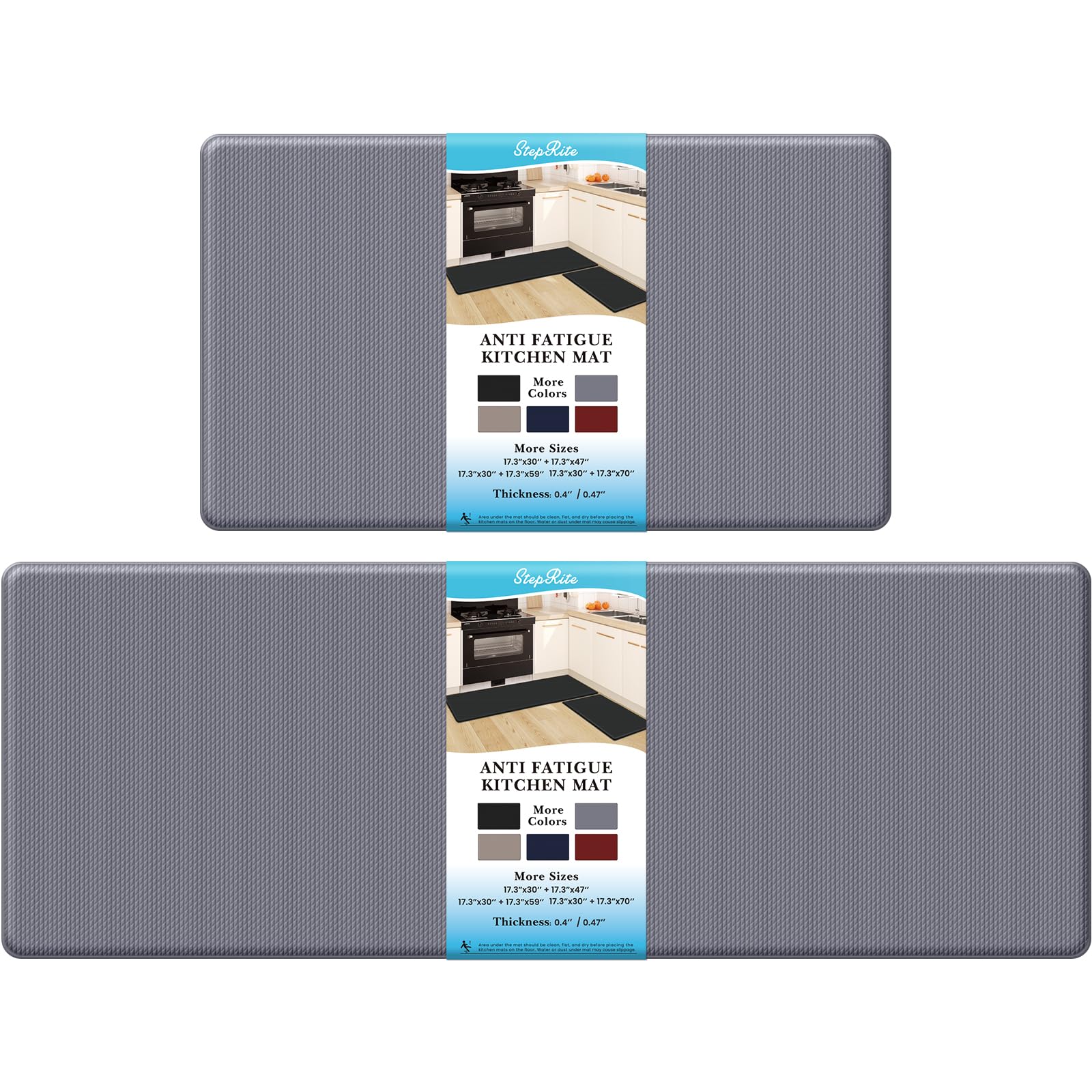 Amazon.com: StepRite Kitchen Mats, 2PCS Kitchen Rugs, Cushioned Anti ...
