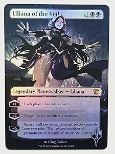 Amazon.com: Liliana of The Veil #01 Foil by KG - Alternative Custom Art Planeswalker MTG : Toys ...