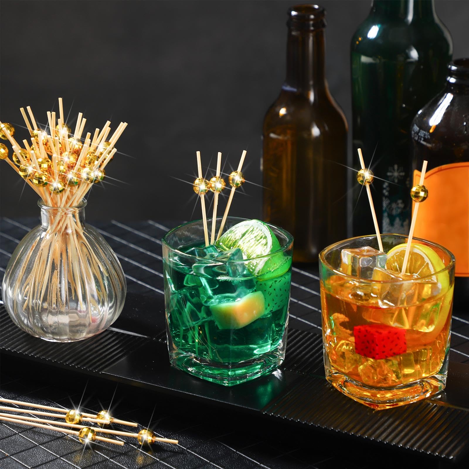 Snapklik.com : Hushee 300 Pcs Cocktail Picks Disco Ball Decorative ...